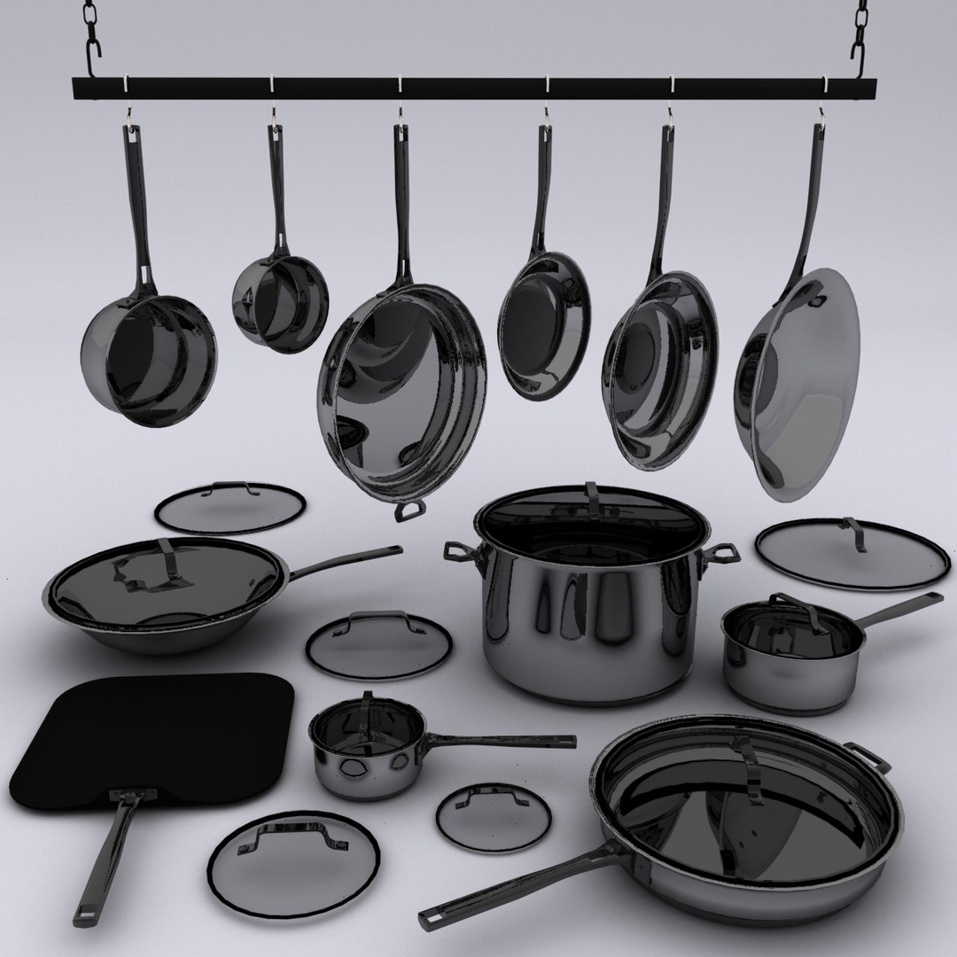 Frying Pans Sauce 3d 3ds