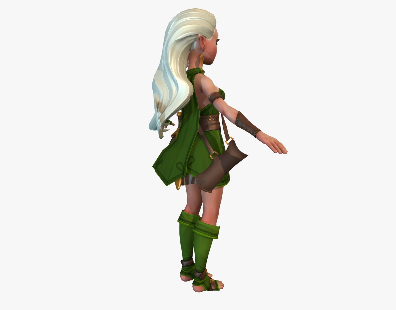 Cartoon Elf Ranger 3d Max