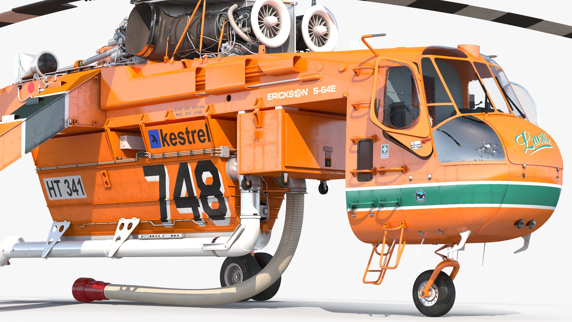 3D sikorsky s-64 skycrane firefighting - TurboSquid 1485154