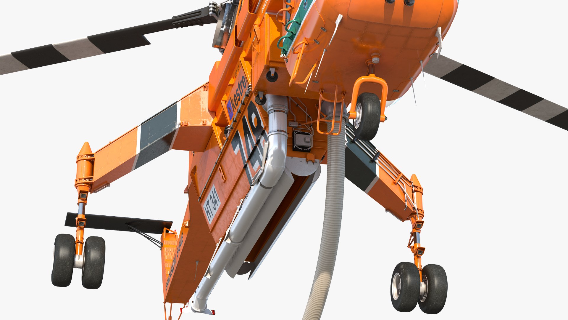 3D sikorsky s-64 skycrane firefighting - TurboSquid 1485154