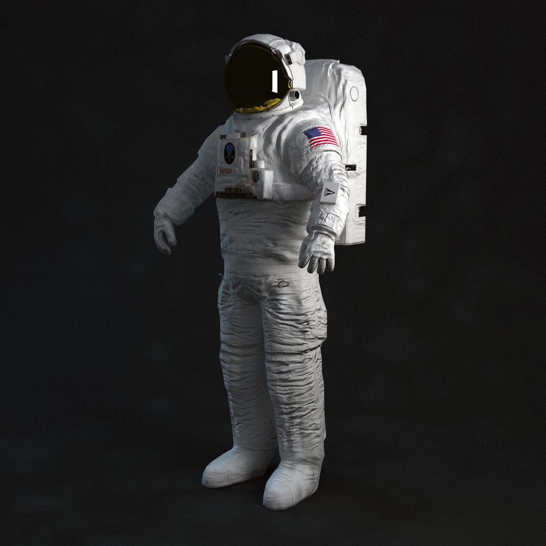 astronaut t-pose 3d model