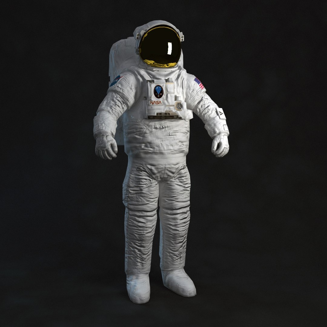 astronaut t-pose 3d model