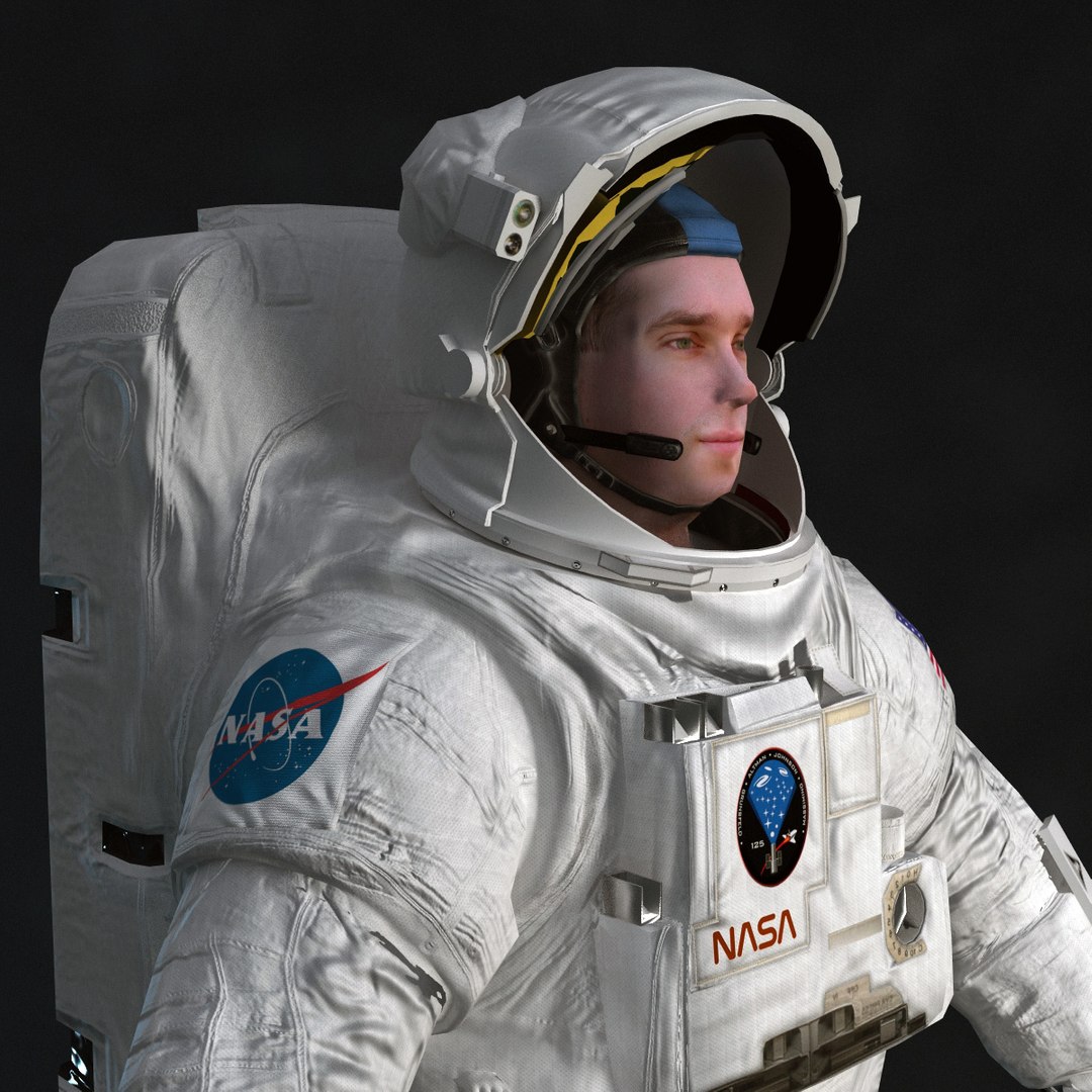 astronaut t-pose 3d model