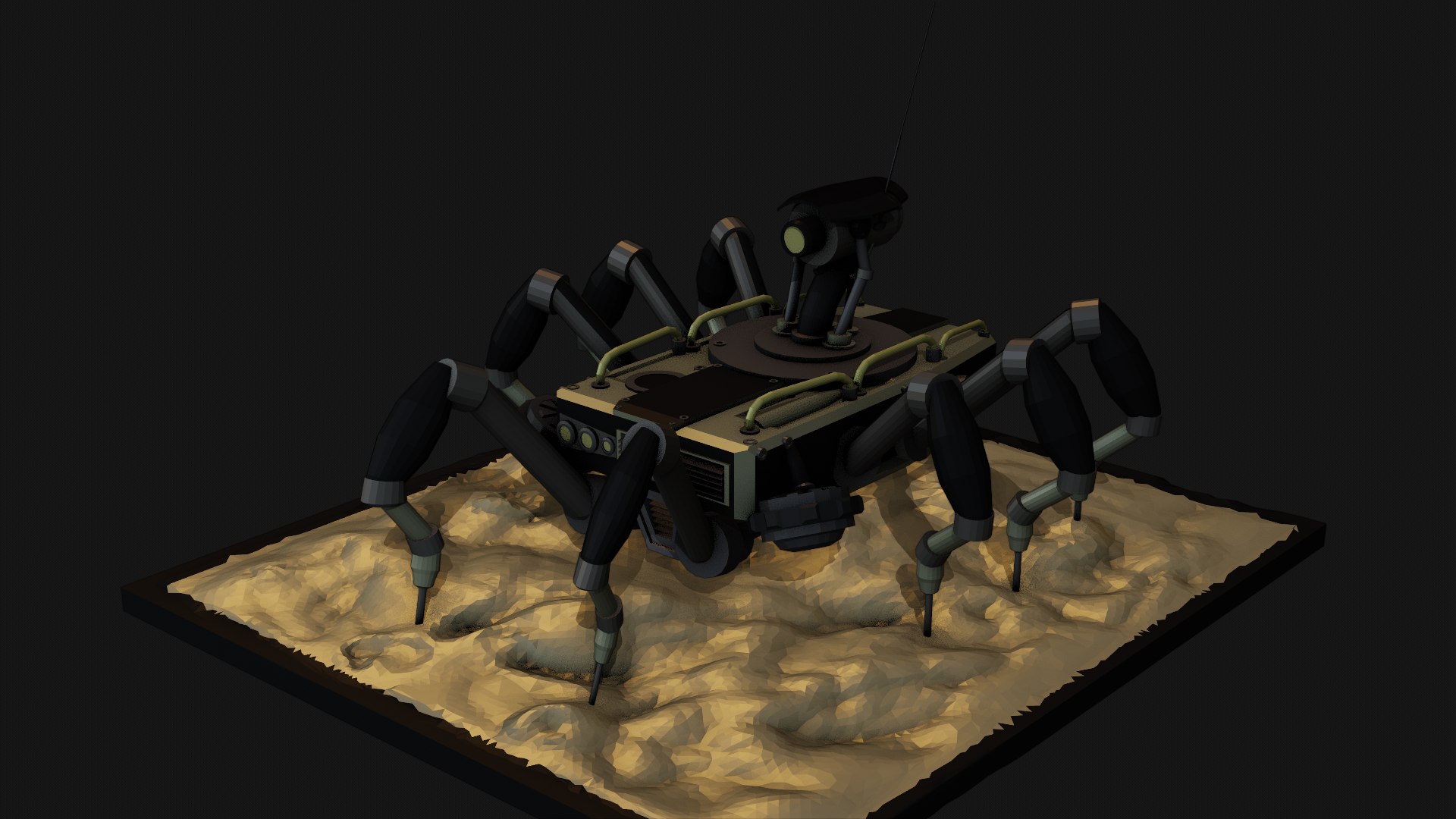 Robot Spider 3D Model - TurboSquid 1386691