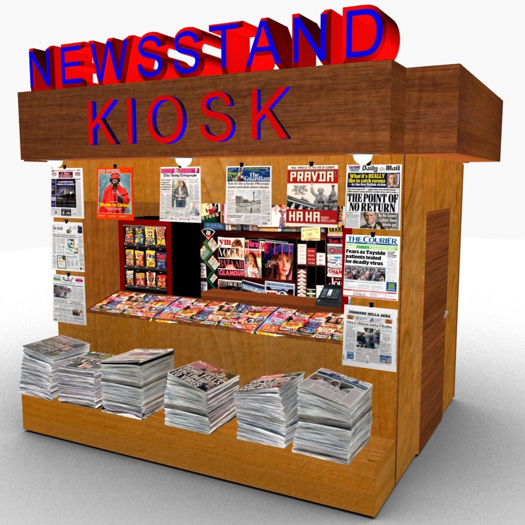 3D kiosk - TurboSquid 1553970