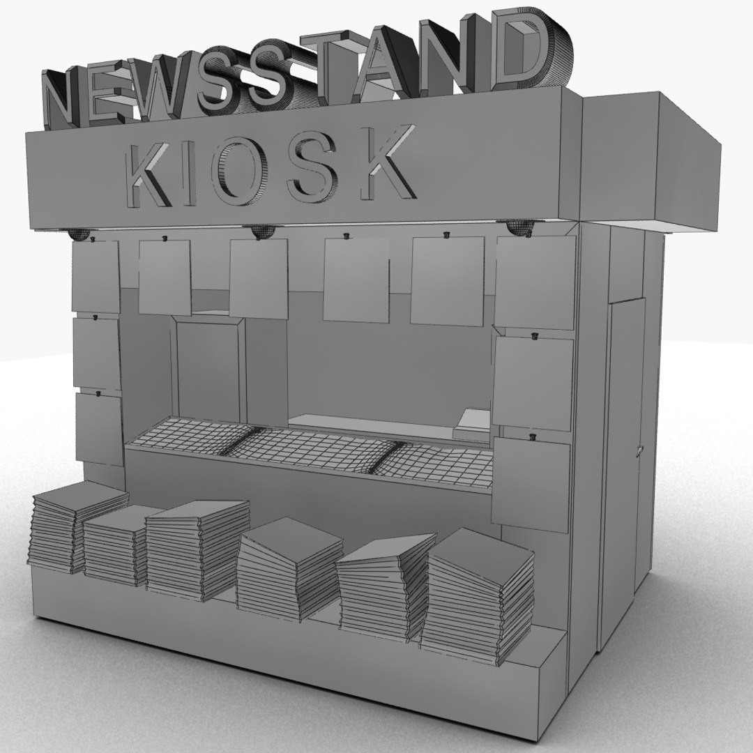 3D kiosk - TurboSquid 1553970