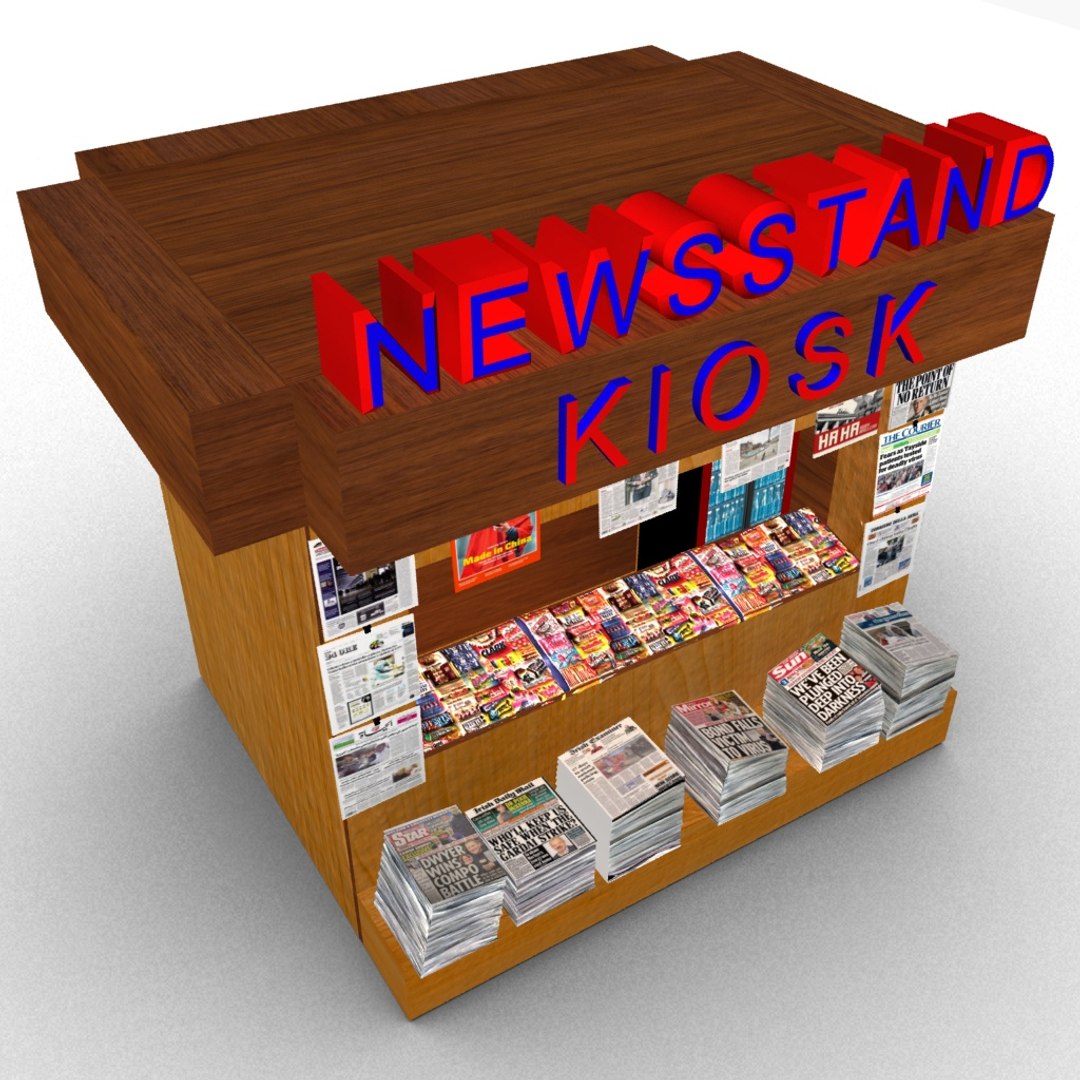 3D kiosk - TurboSquid 1553970