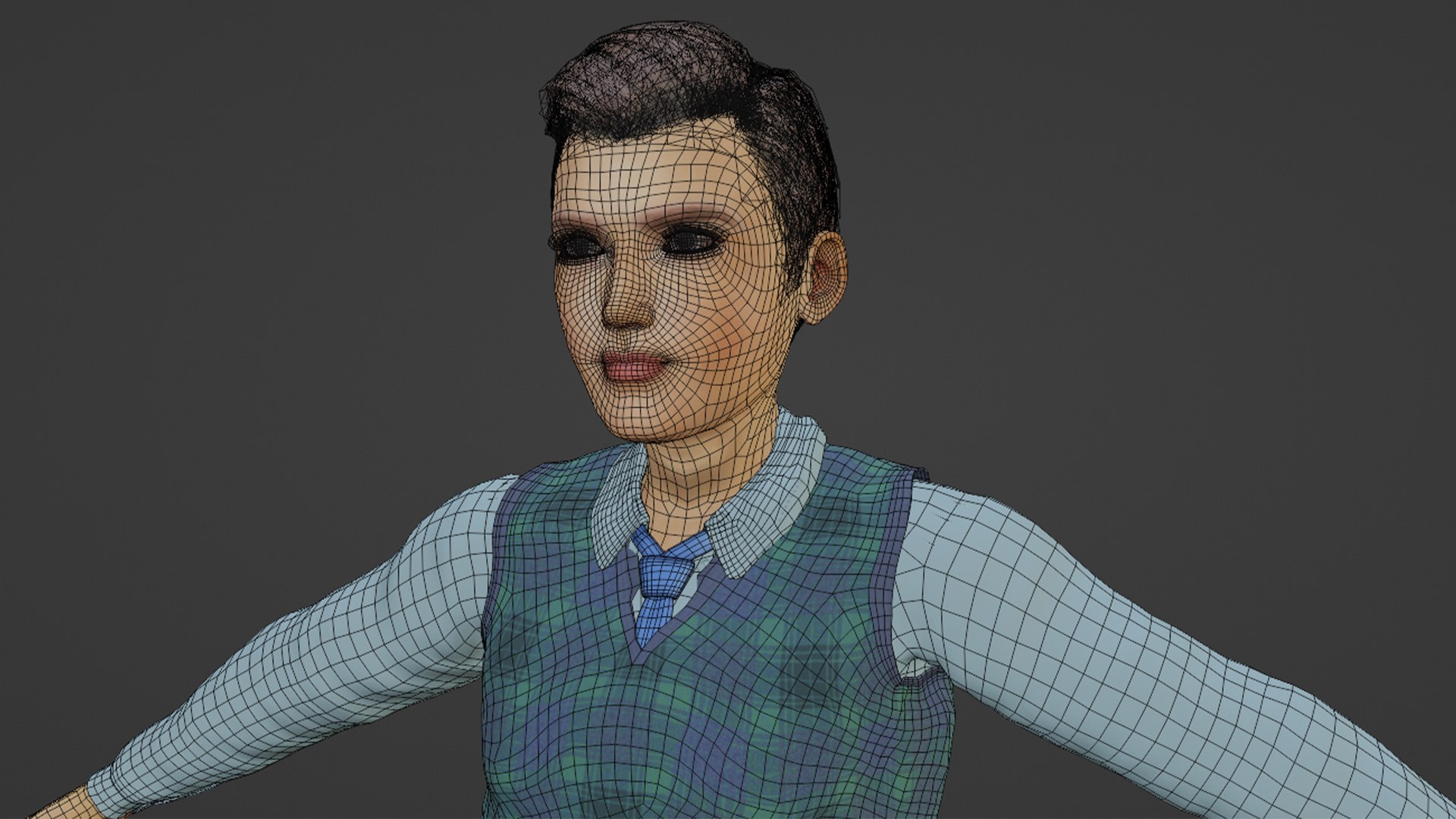 3D Model Realistic Rigged Little School Boy-Sam Character 3D Model ...