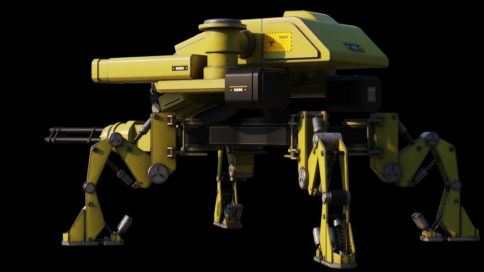 3D Attack Mecha Quadpod - TurboSquid 1993489