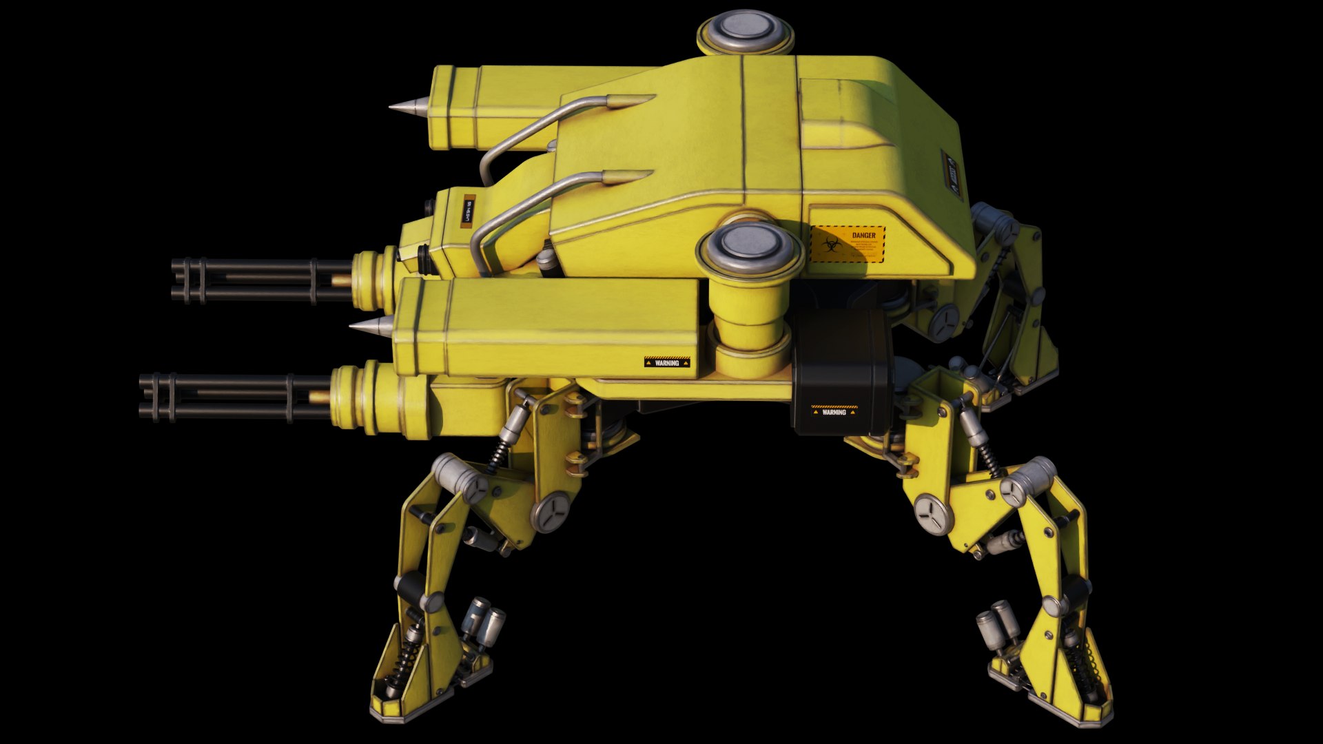3D Attack Mecha Quadpod - TurboSquid 1993489