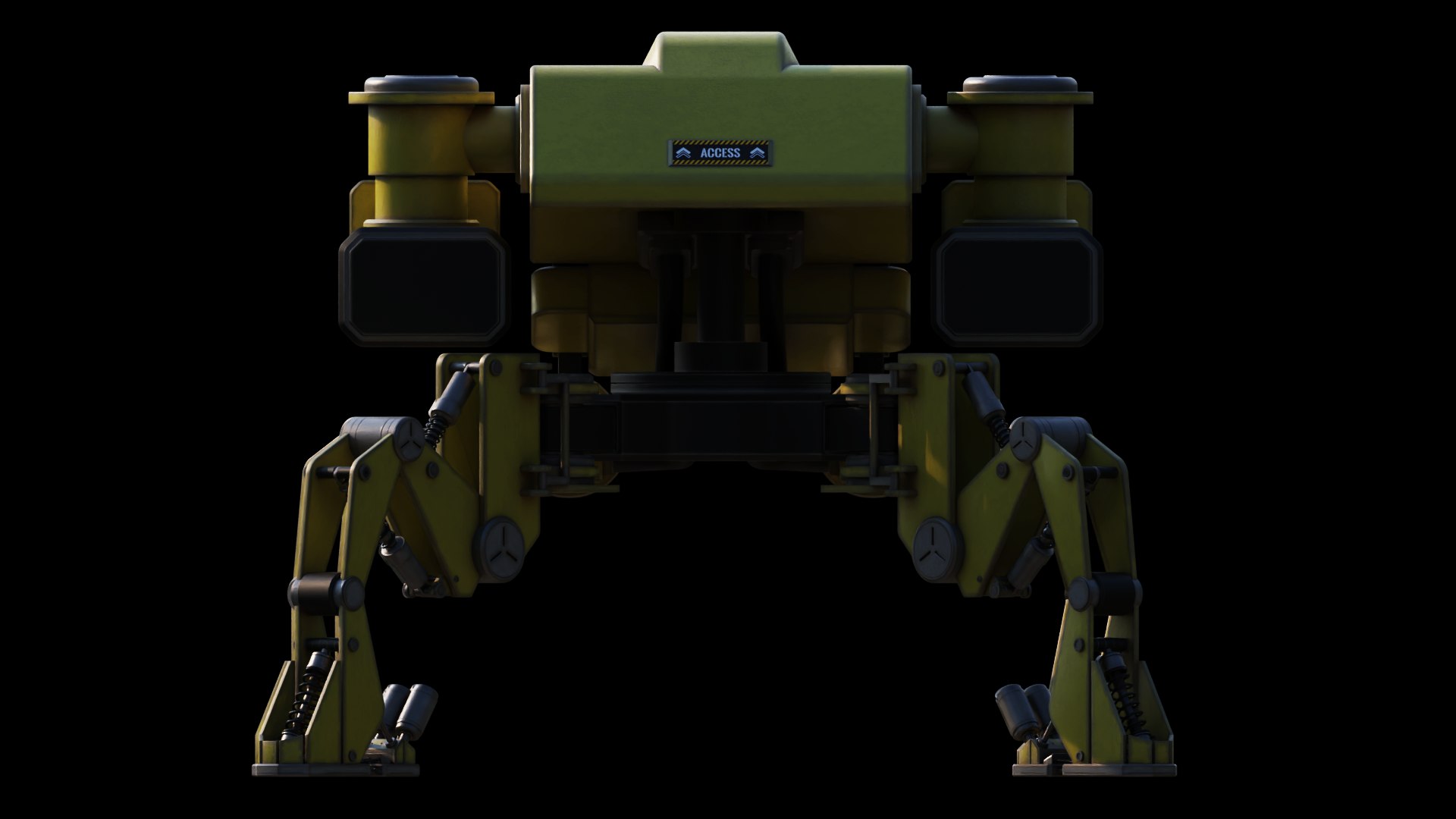 3D Attack Mecha Quadpod - TurboSquid 1993489