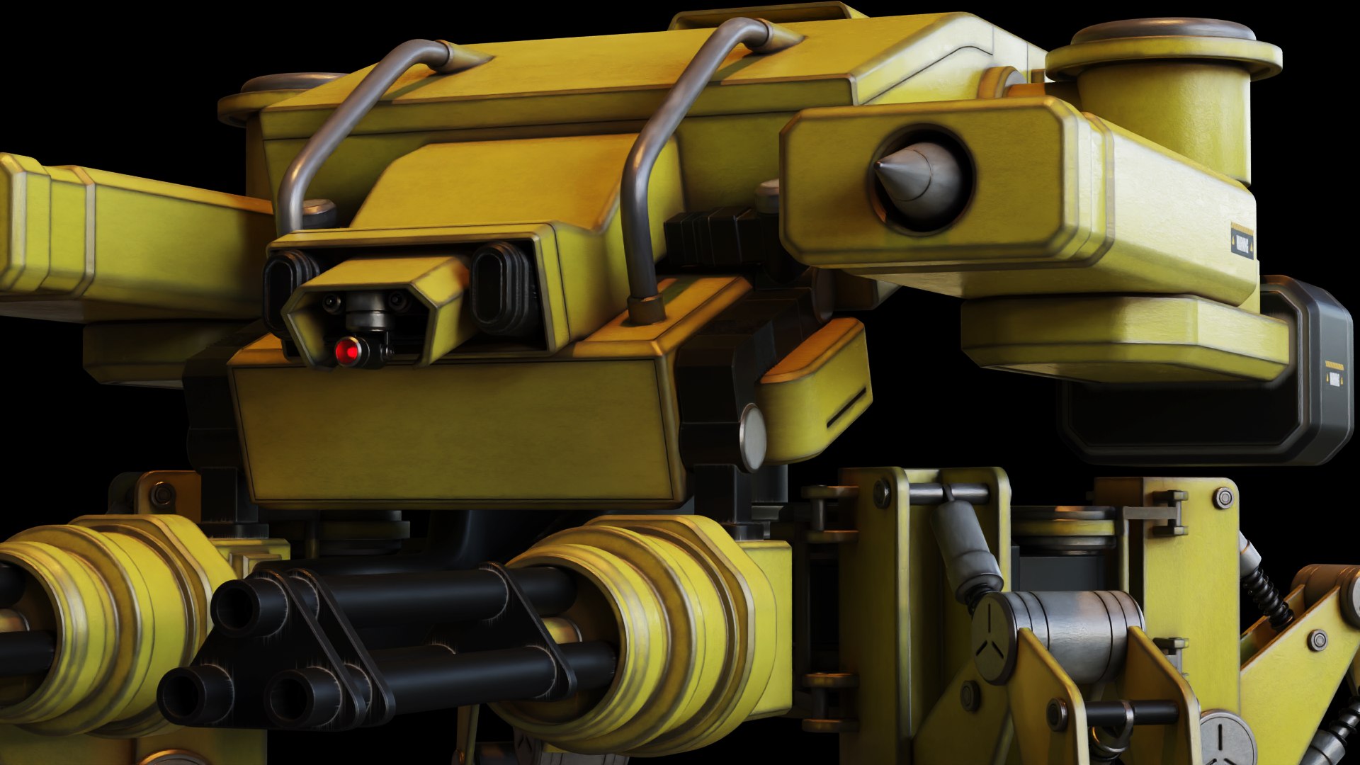 3D Attack Mecha Quadpod - TurboSquid 1993489