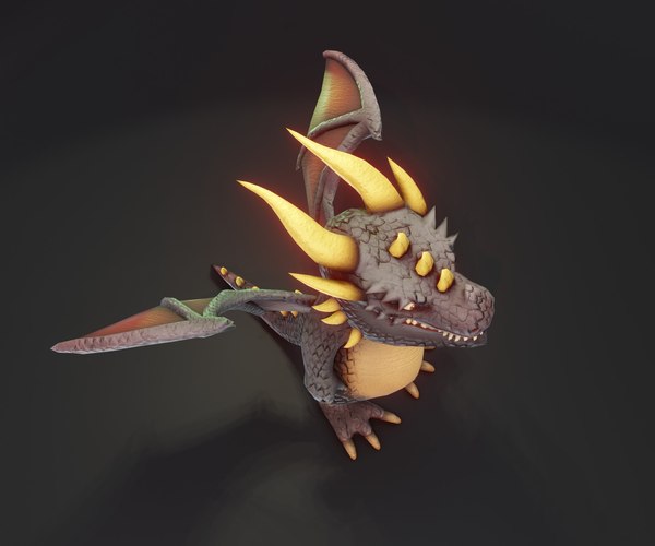 modelo 3d Dragones de dibujos animados: paquete de 20 modelos 3D de dragones estilizados ...