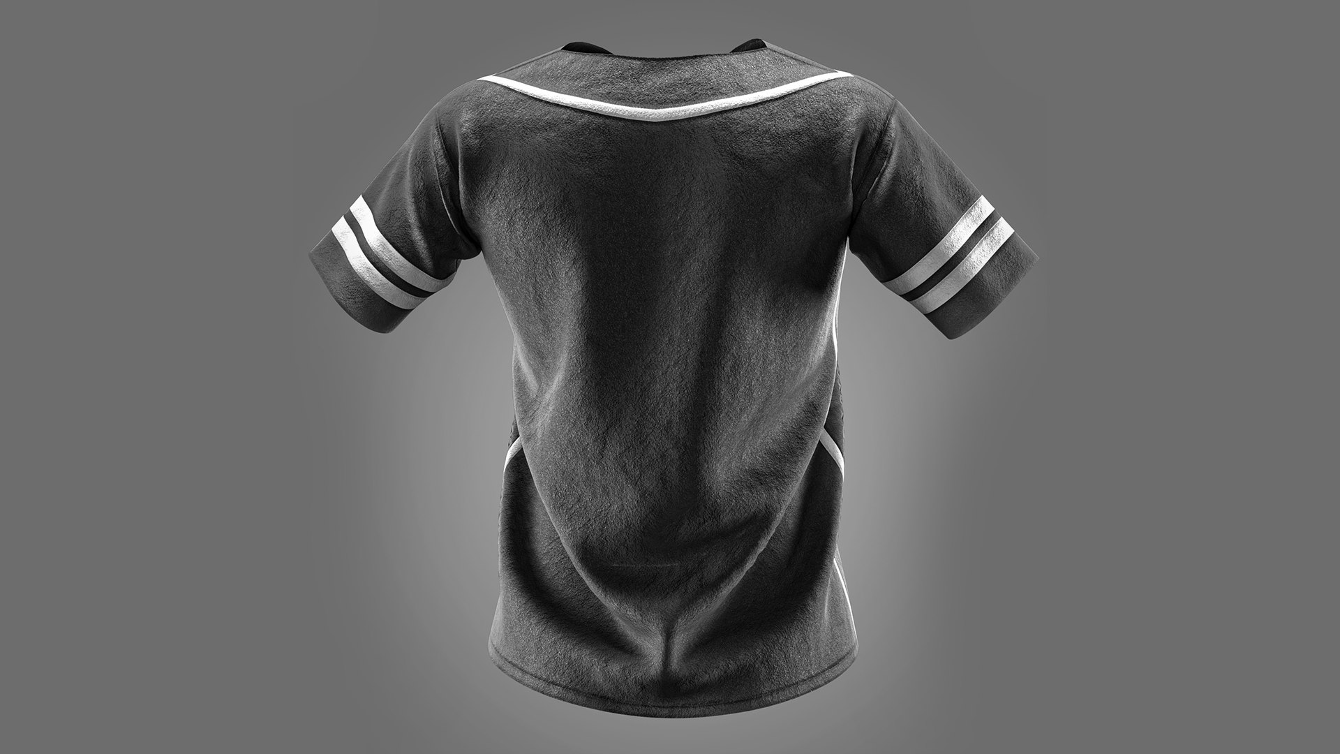 Baseball half-sleeve t-shirt female version 3D model - TurboSquid 2073322
