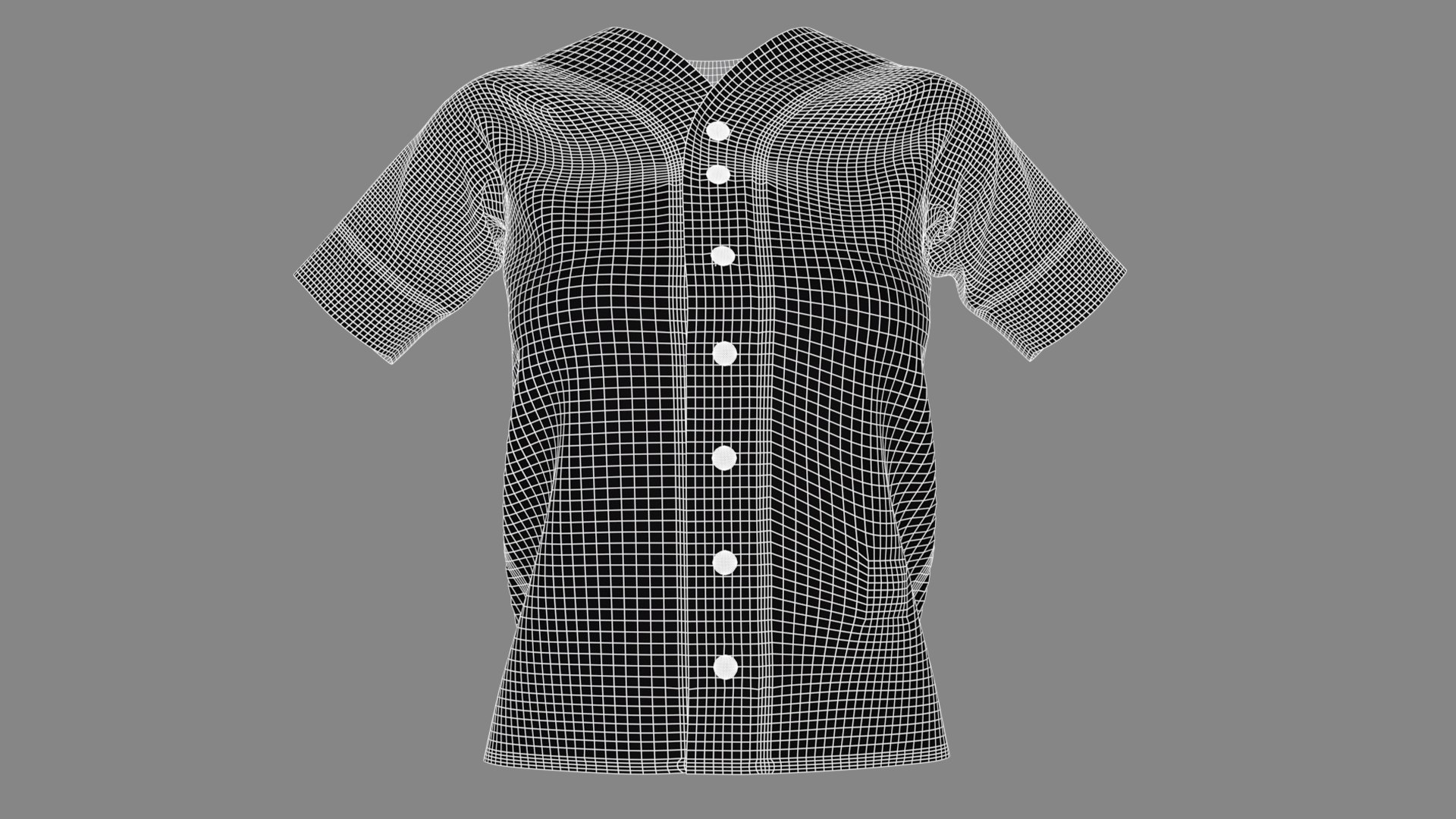 Baseball half-sleeve t-shirt female version 3D model - TurboSquid 2073322