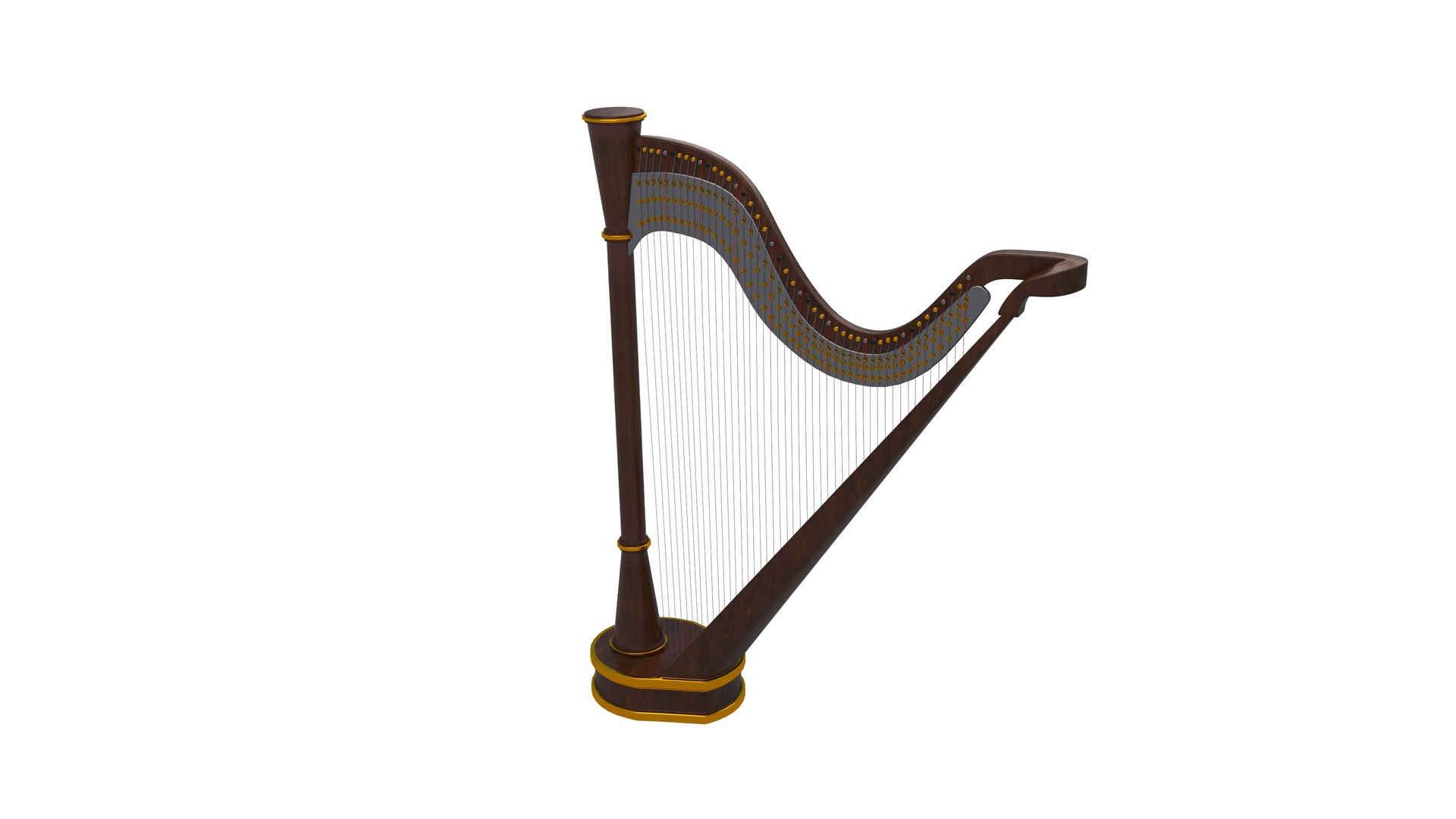 3D Harp Model - TurboSquid 2025239