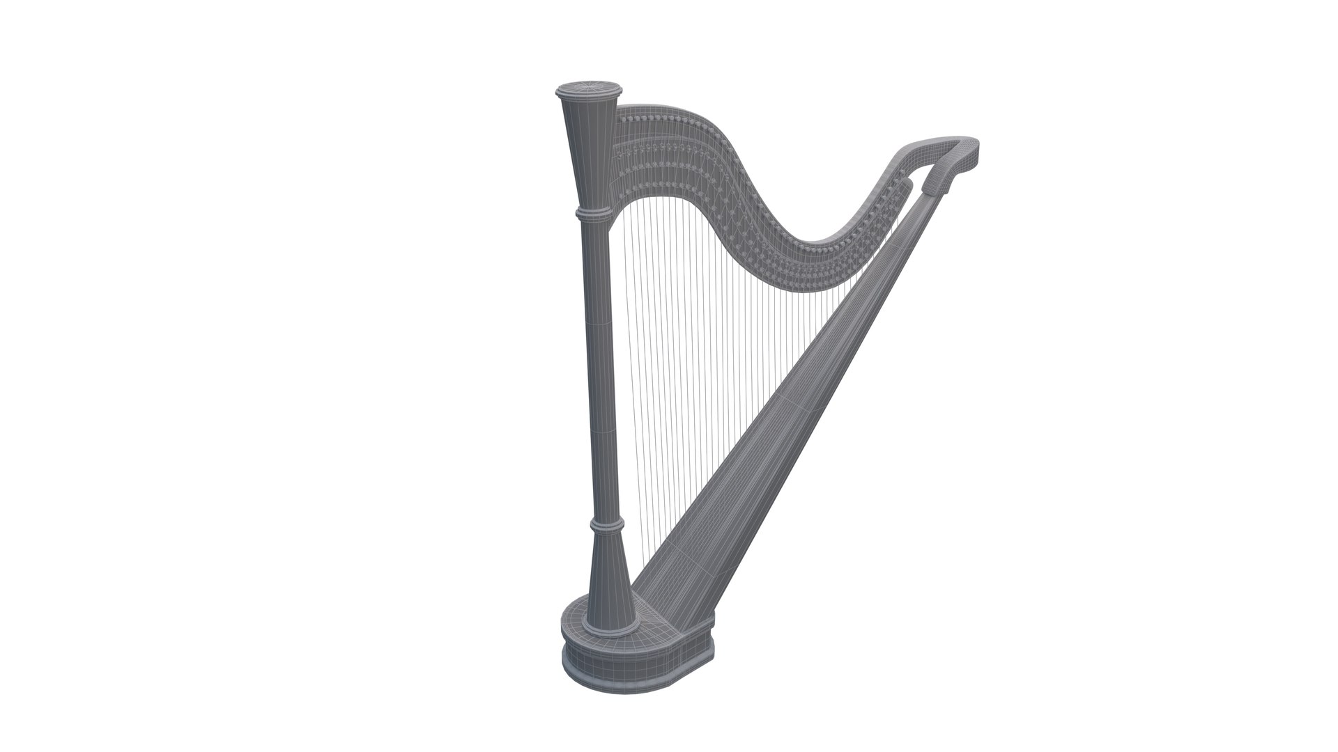 3D Harp Model - TurboSquid 2025239