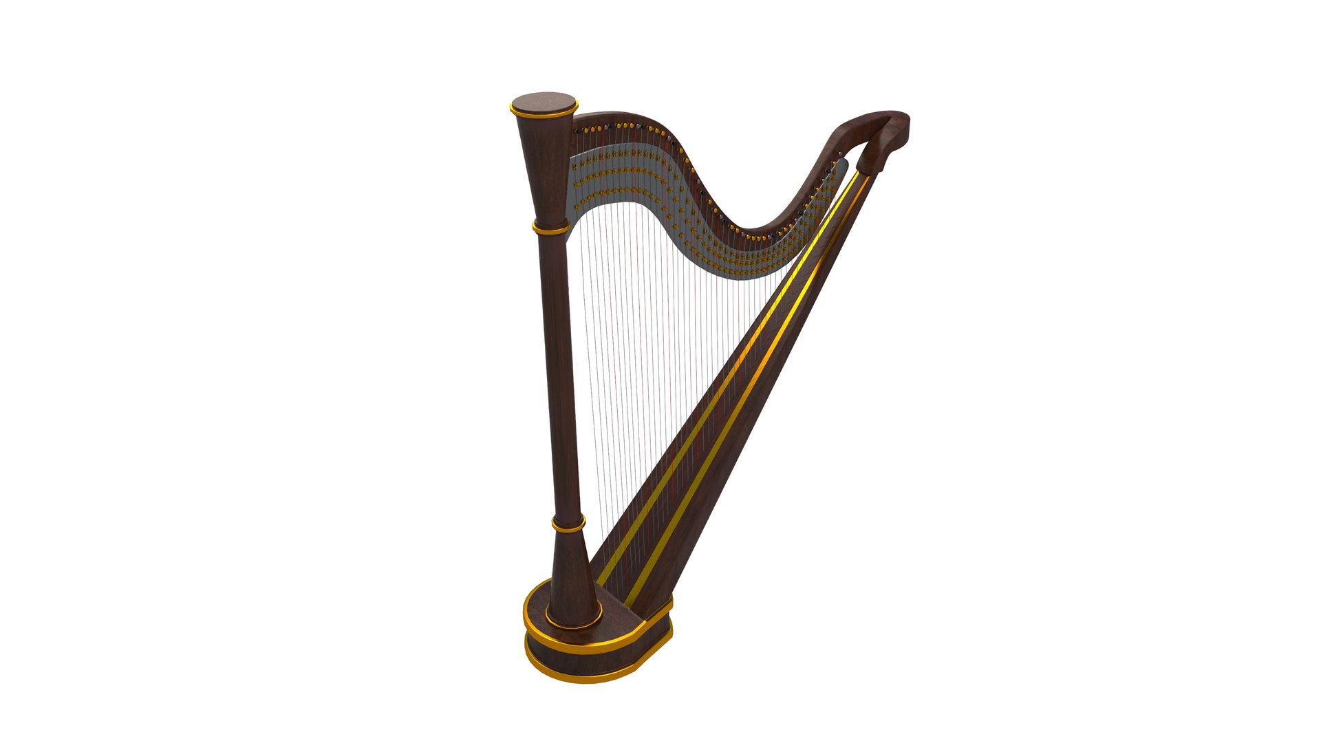 3D Harp Model - TurboSquid 2025239