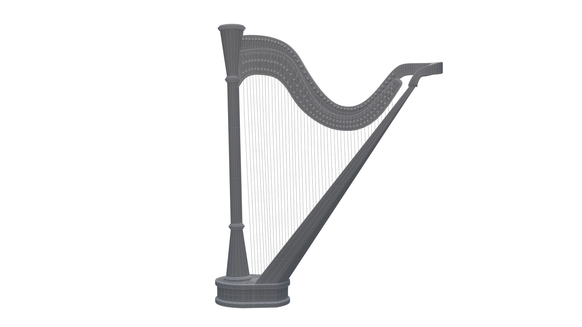 3D Harp Model - TurboSquid 2025239