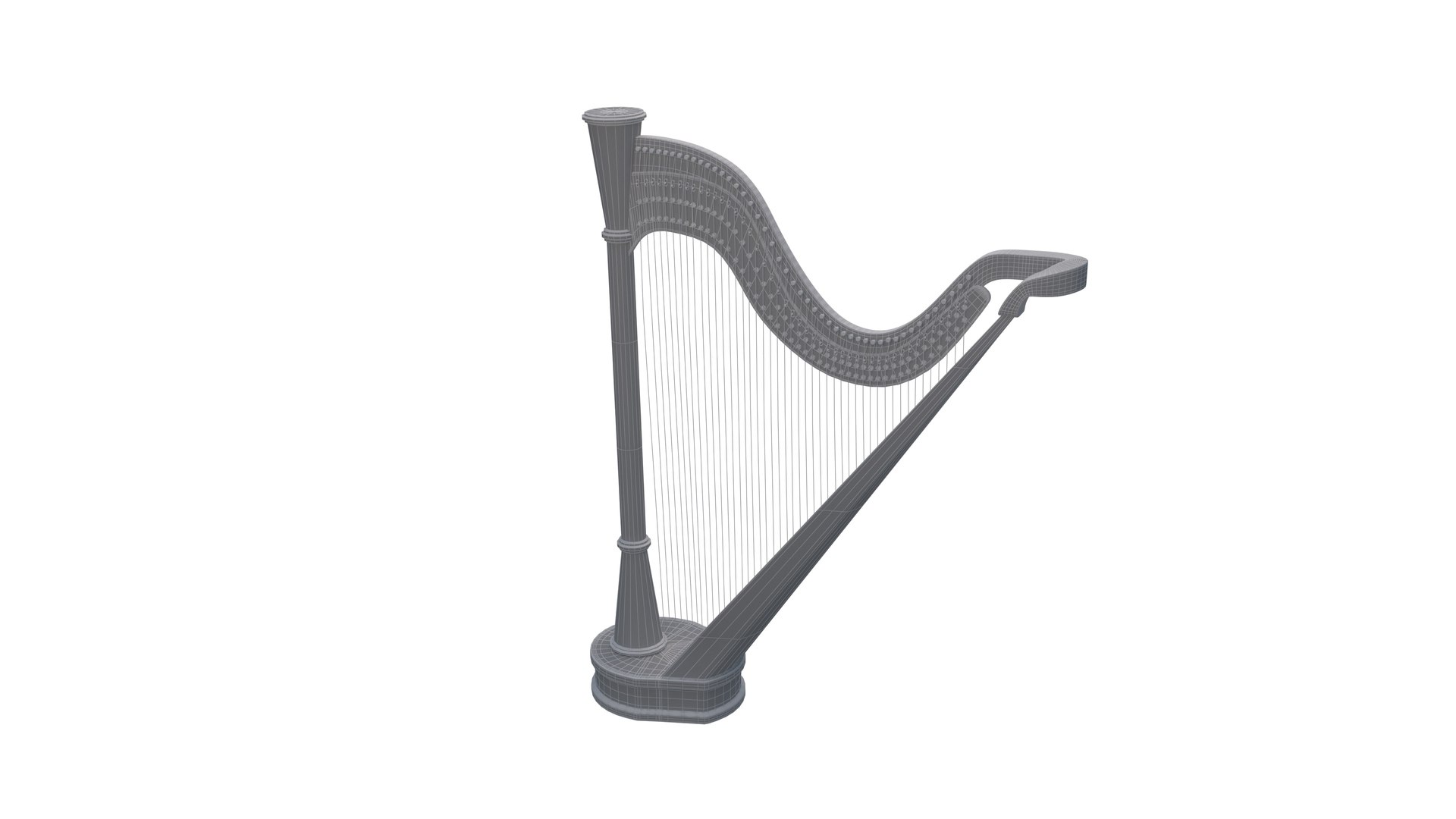 3D Harp Model - TurboSquid 2025239