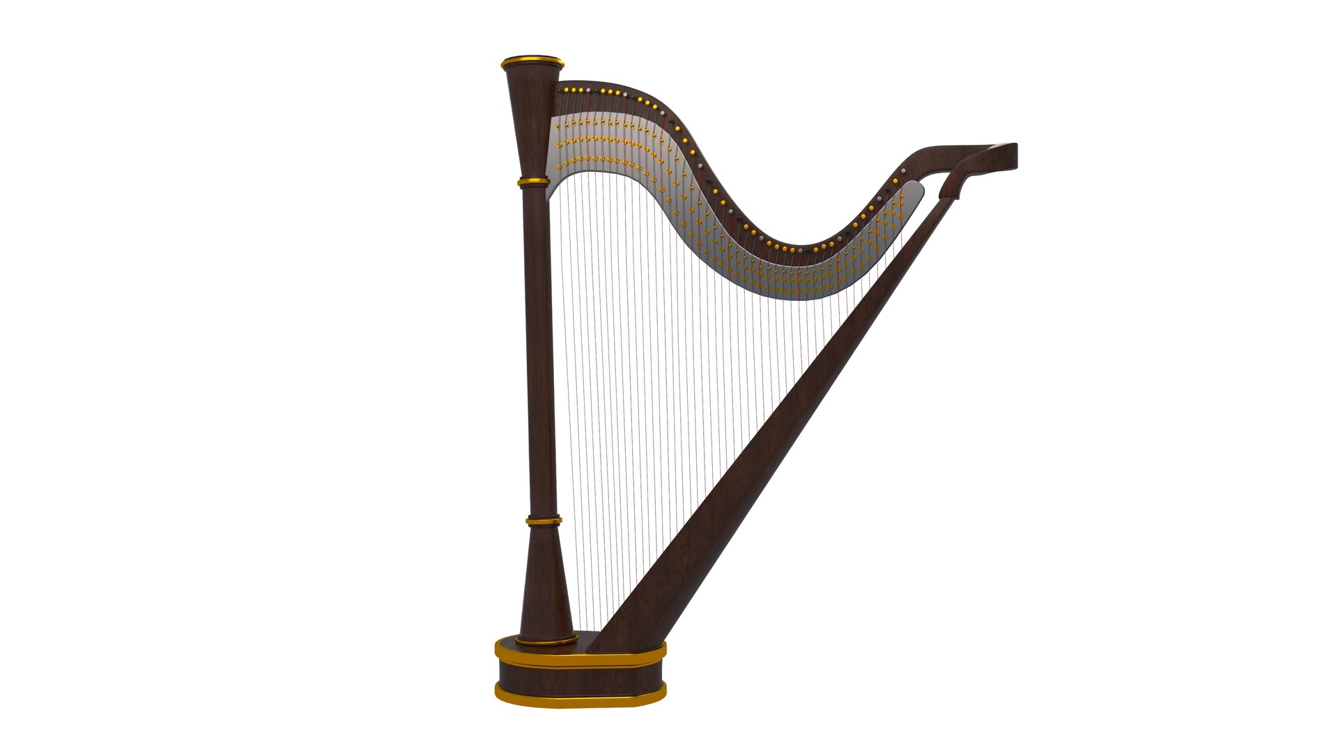 3D Harp Model - TurboSquid 2025239