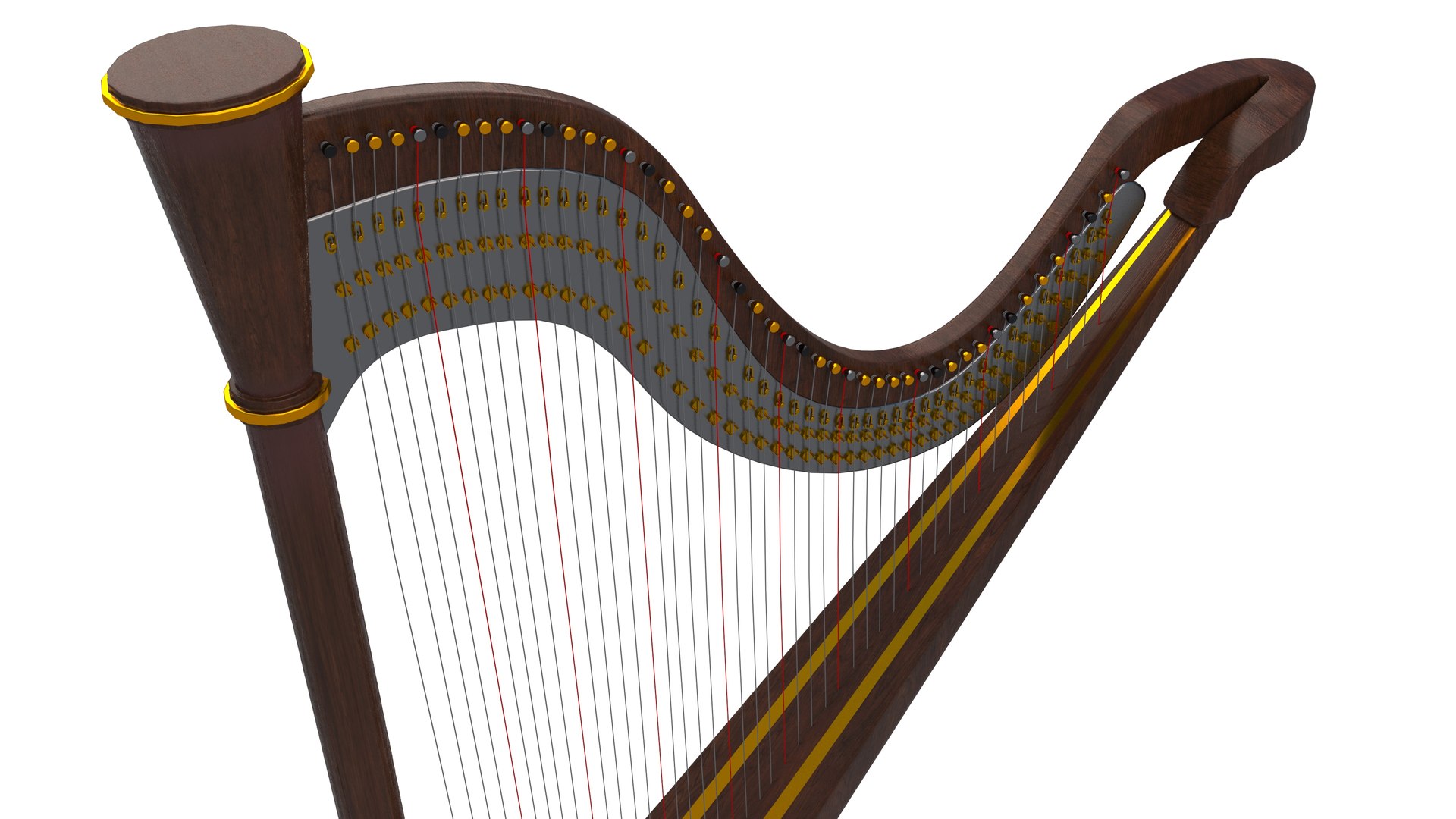 3D Harp Model - TurboSquid 2025239
