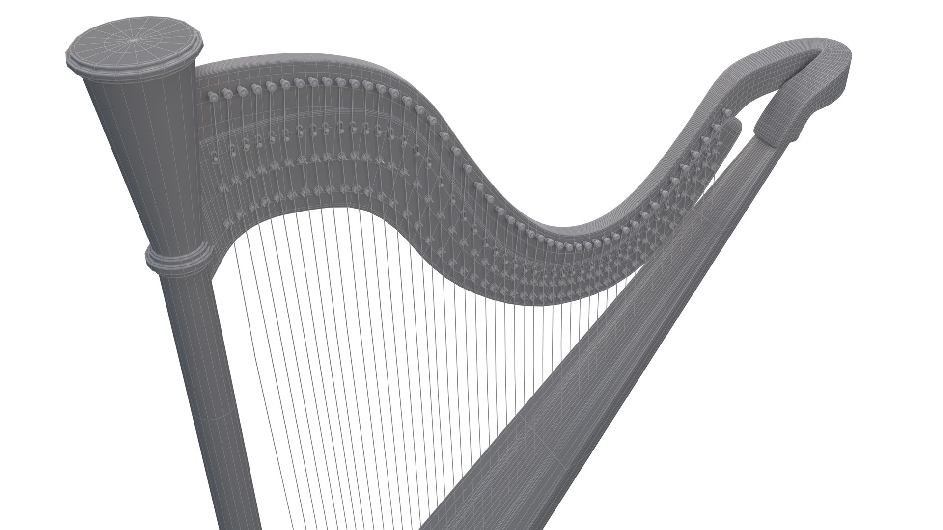 3D Harp Model - TurboSquid 2025239