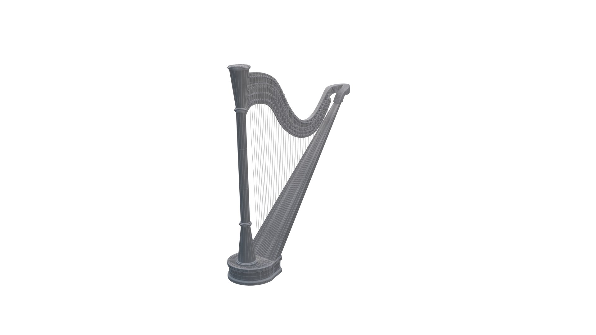 3D Harp Model - TurboSquid 2025239