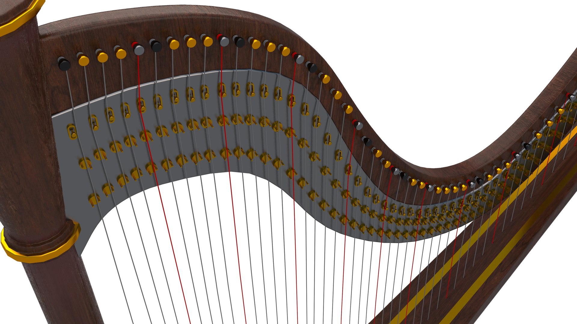 3D Harp Model - TurboSquid 2025239