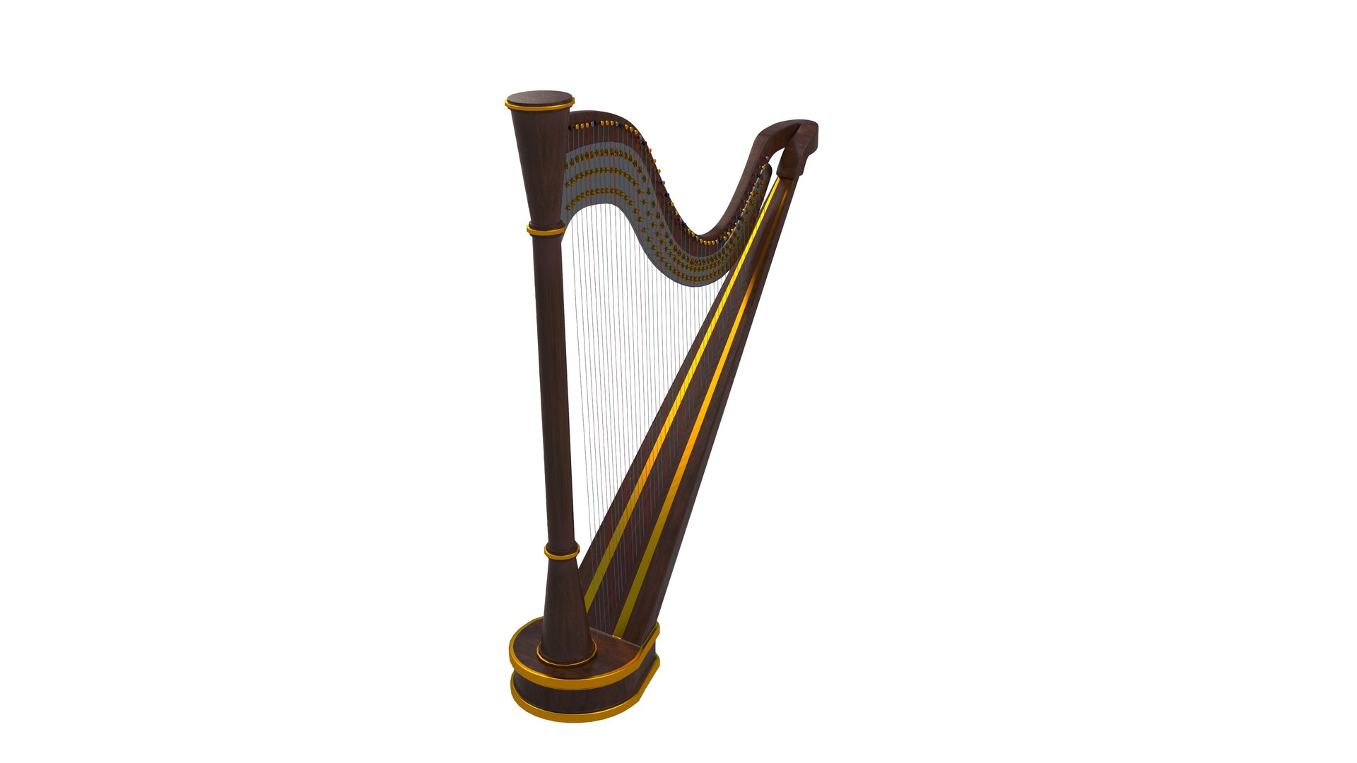 3D Harp Model - TurboSquid 2025239