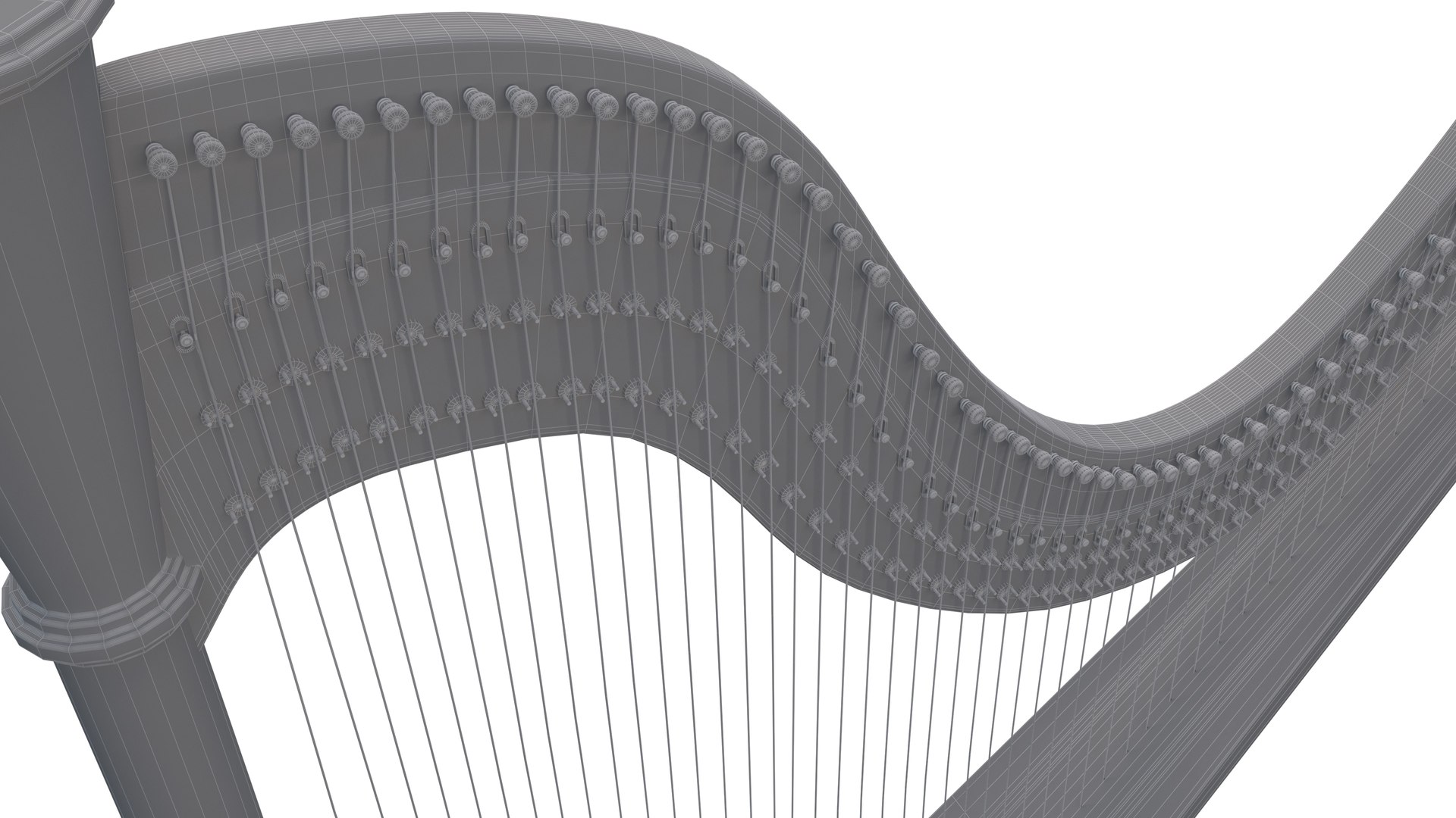 3D Harp Model - TurboSquid 2025239