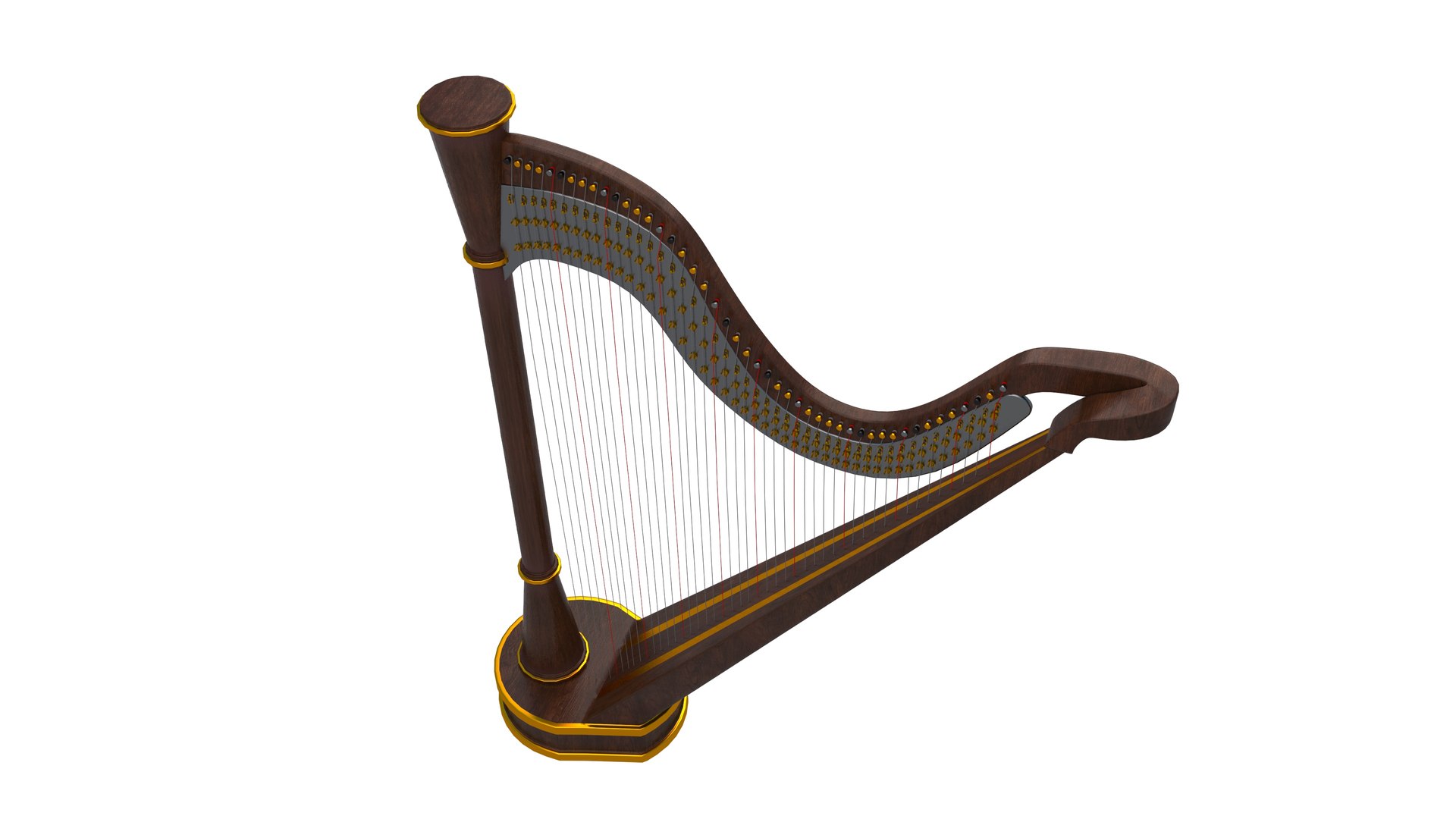 3D Harp Model - TurboSquid 2025239
