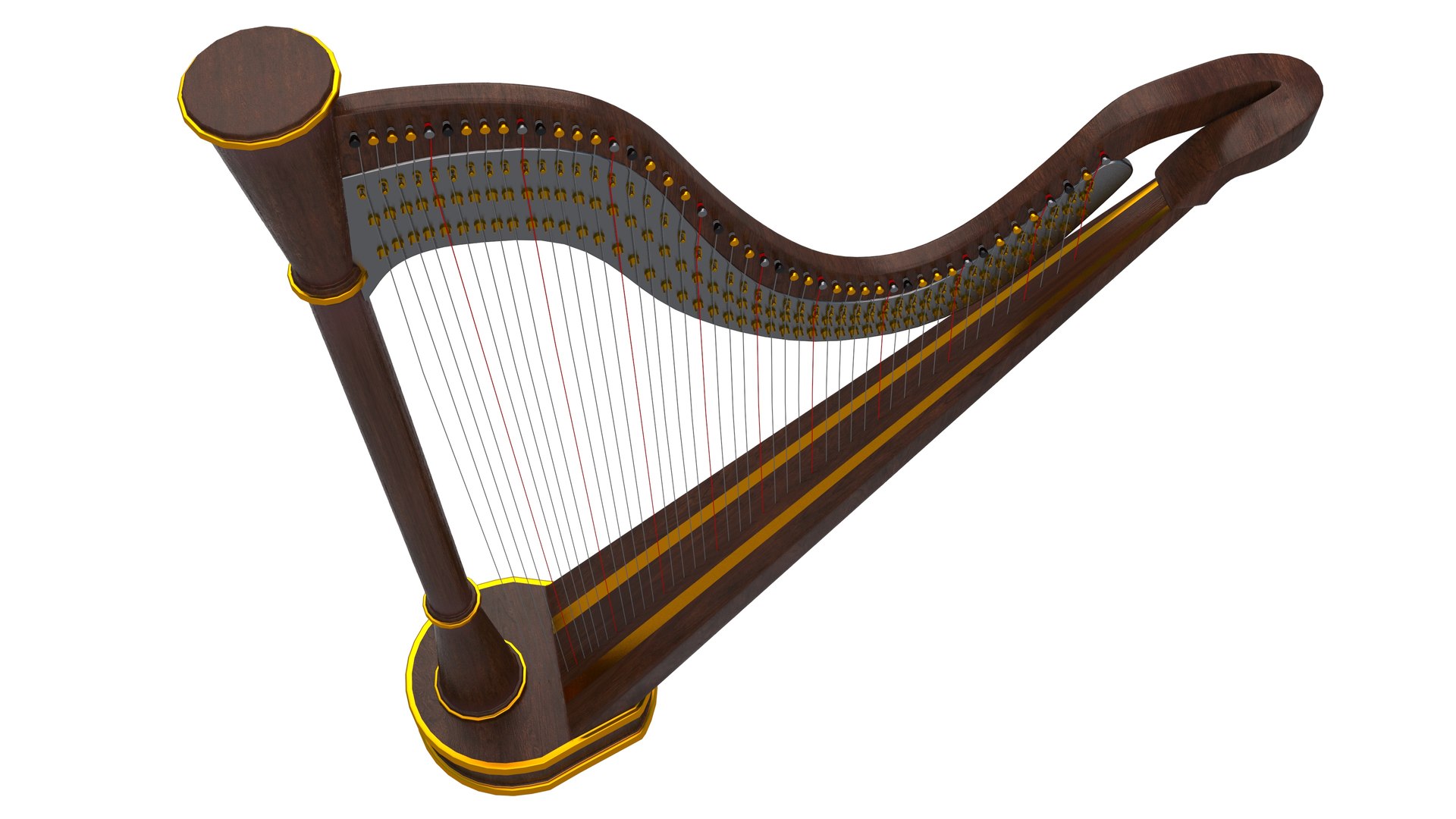 3D Harp Model - TurboSquid 2025239