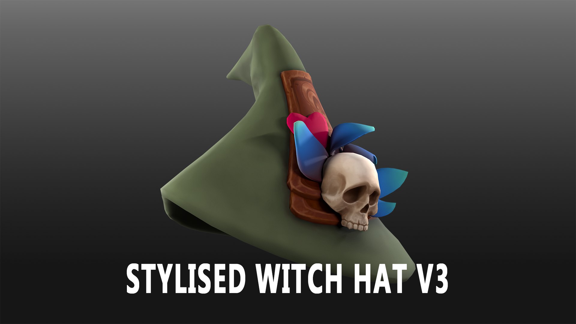 Stylised Witch Hat V3 L Game Ready I Handpainted 3D - TurboSquid 2167287