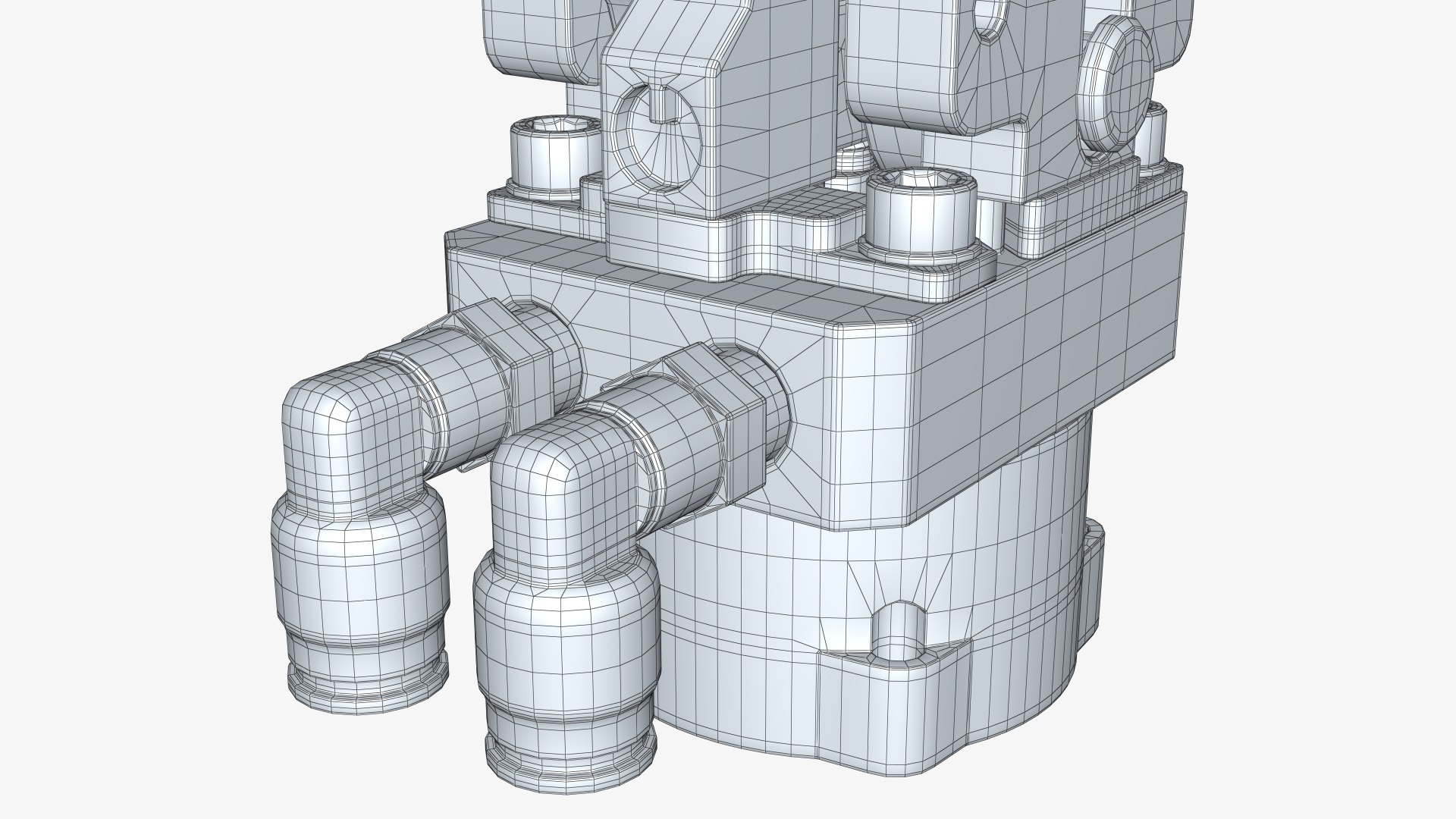 3D Pneumatic Gripper System 20mm - TurboSquid 1966814