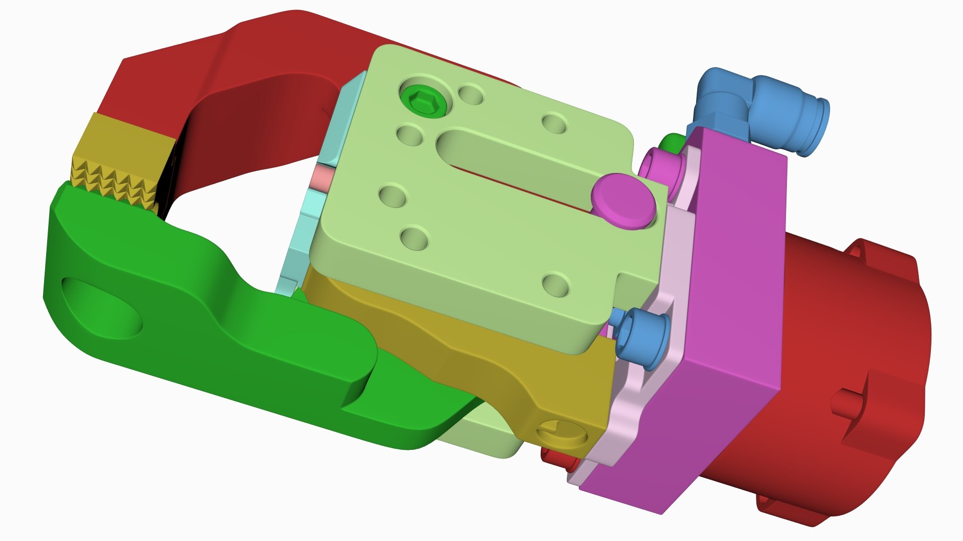 3D Pneumatic Gripper System 20mm - TurboSquid 1966814
