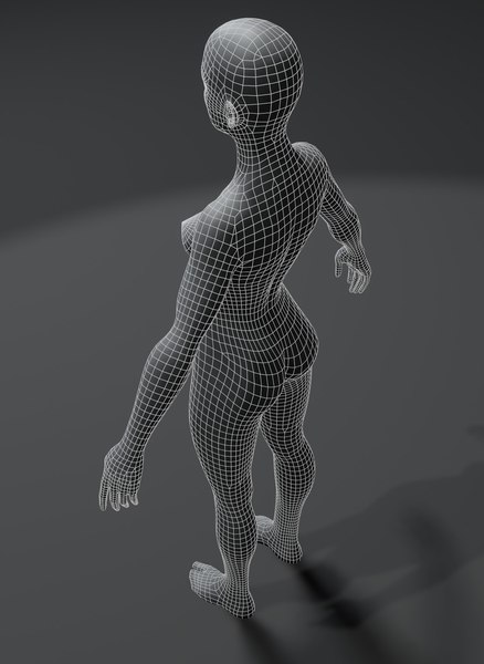 Base mesh female 3D model - TurboSquid 1677335