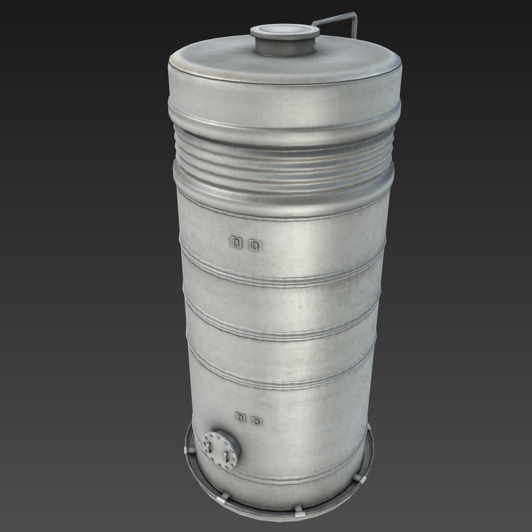 3d model chemical storage tank