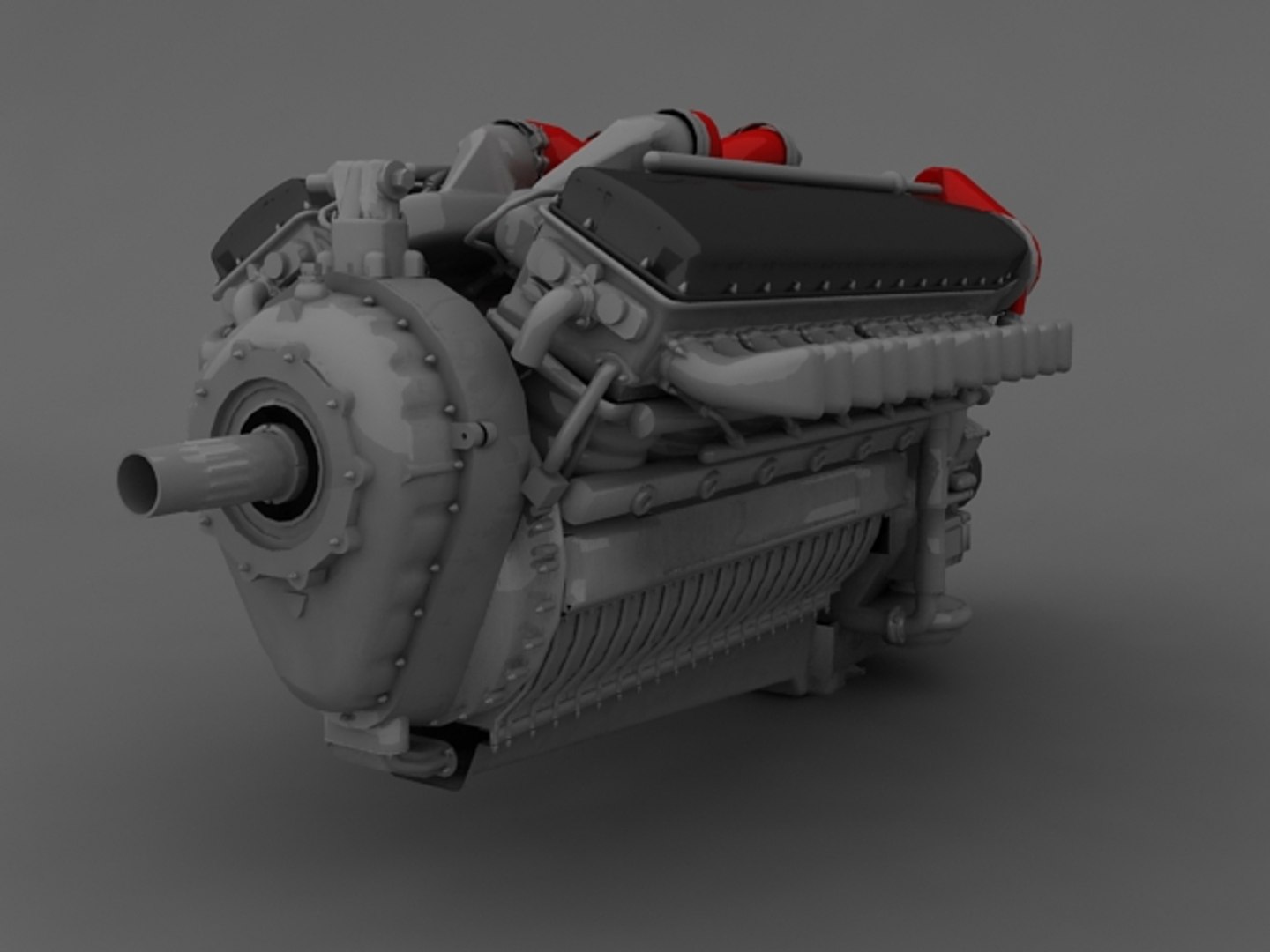 Car Engine 3d Model