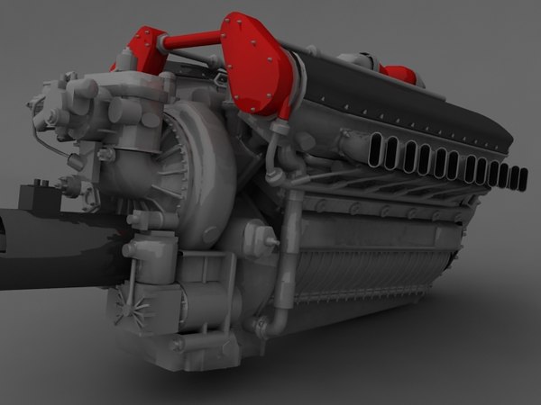 car engine 3d model