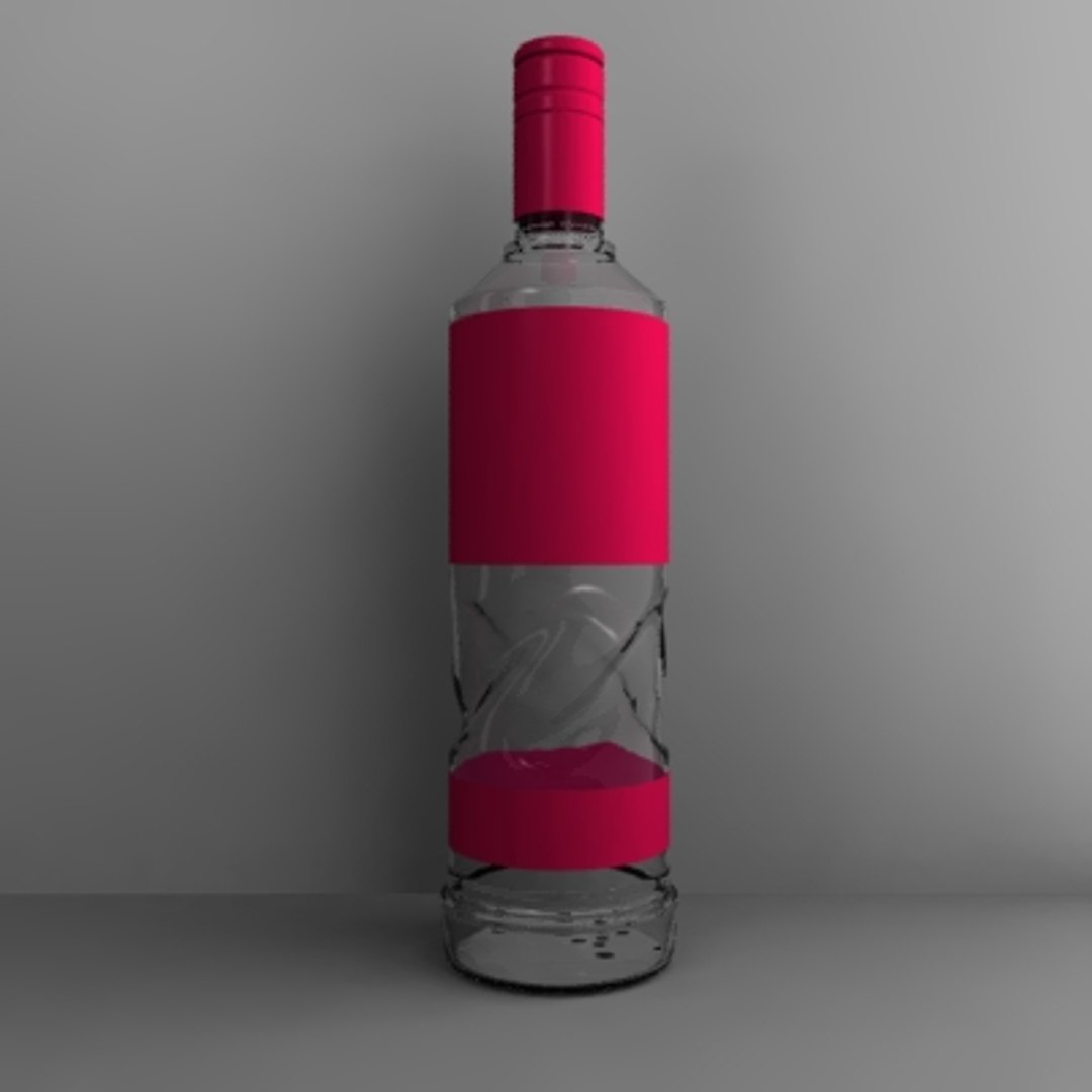 alcohol bottle dxf