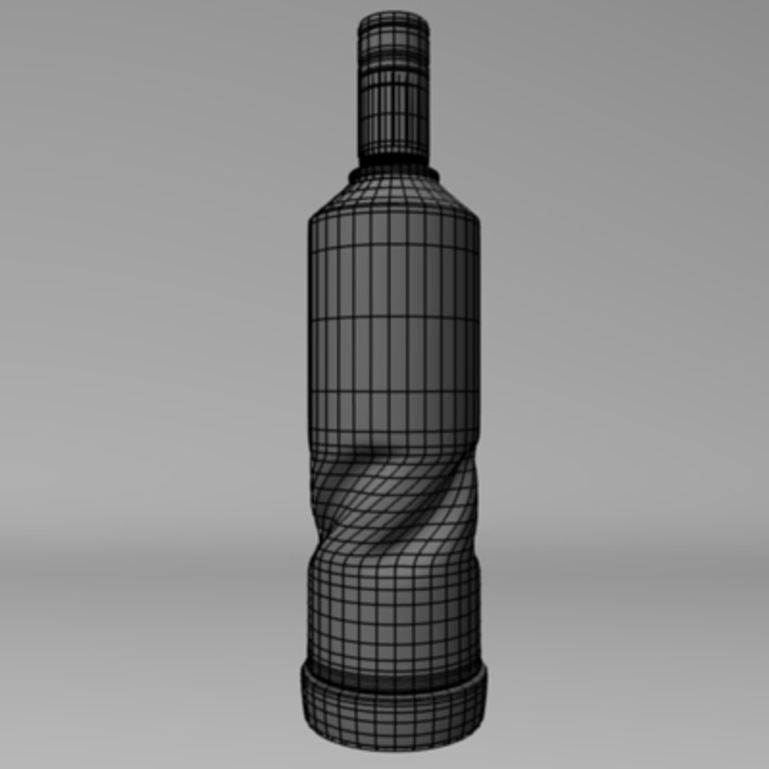 alcohol bottle dxf