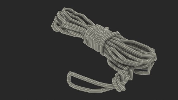 3D dynamic climbing rope black - TurboSquid 1618765