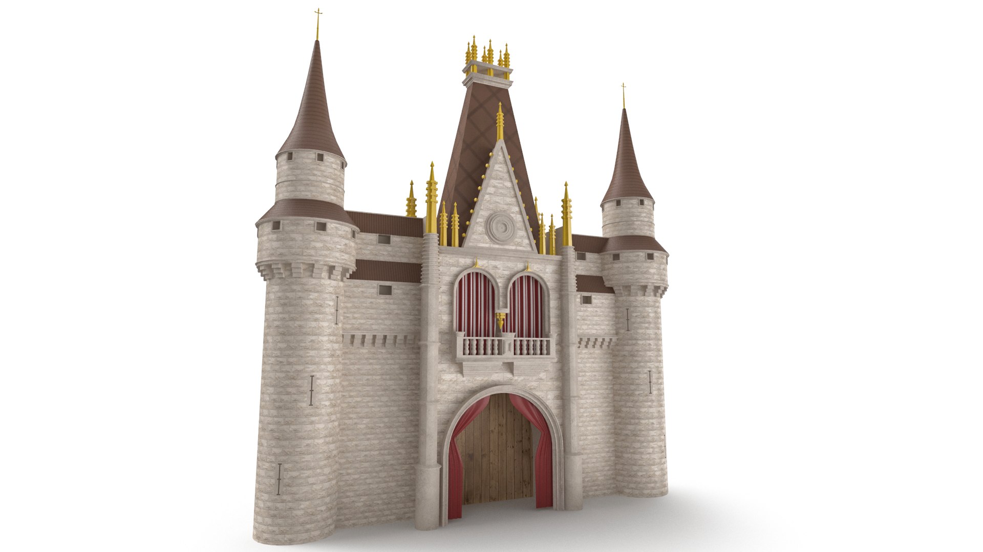 Castle Wall 3D Model - TurboSquid 1462259