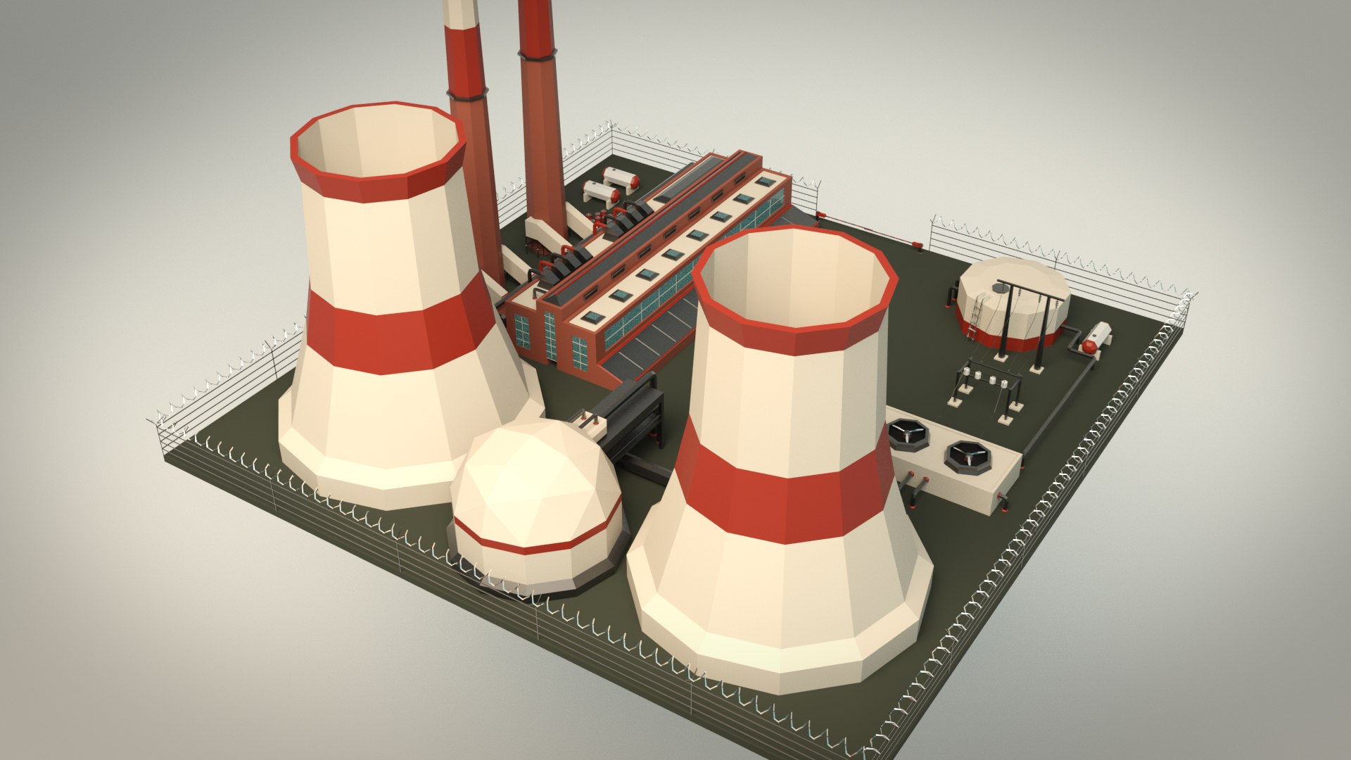 Modular Cooling Tower 3D Model - TurboSquid 1556022