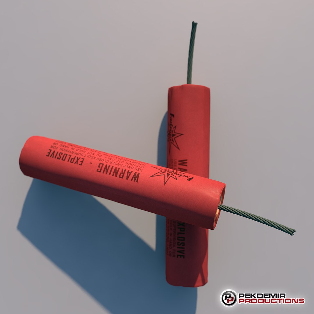Firecracker Cracker 3d Model