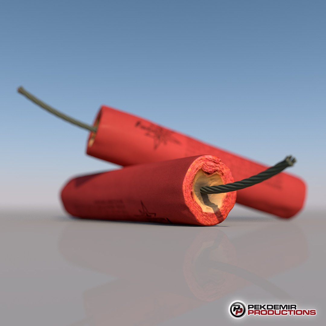 Firecracker Cracker 3d Model