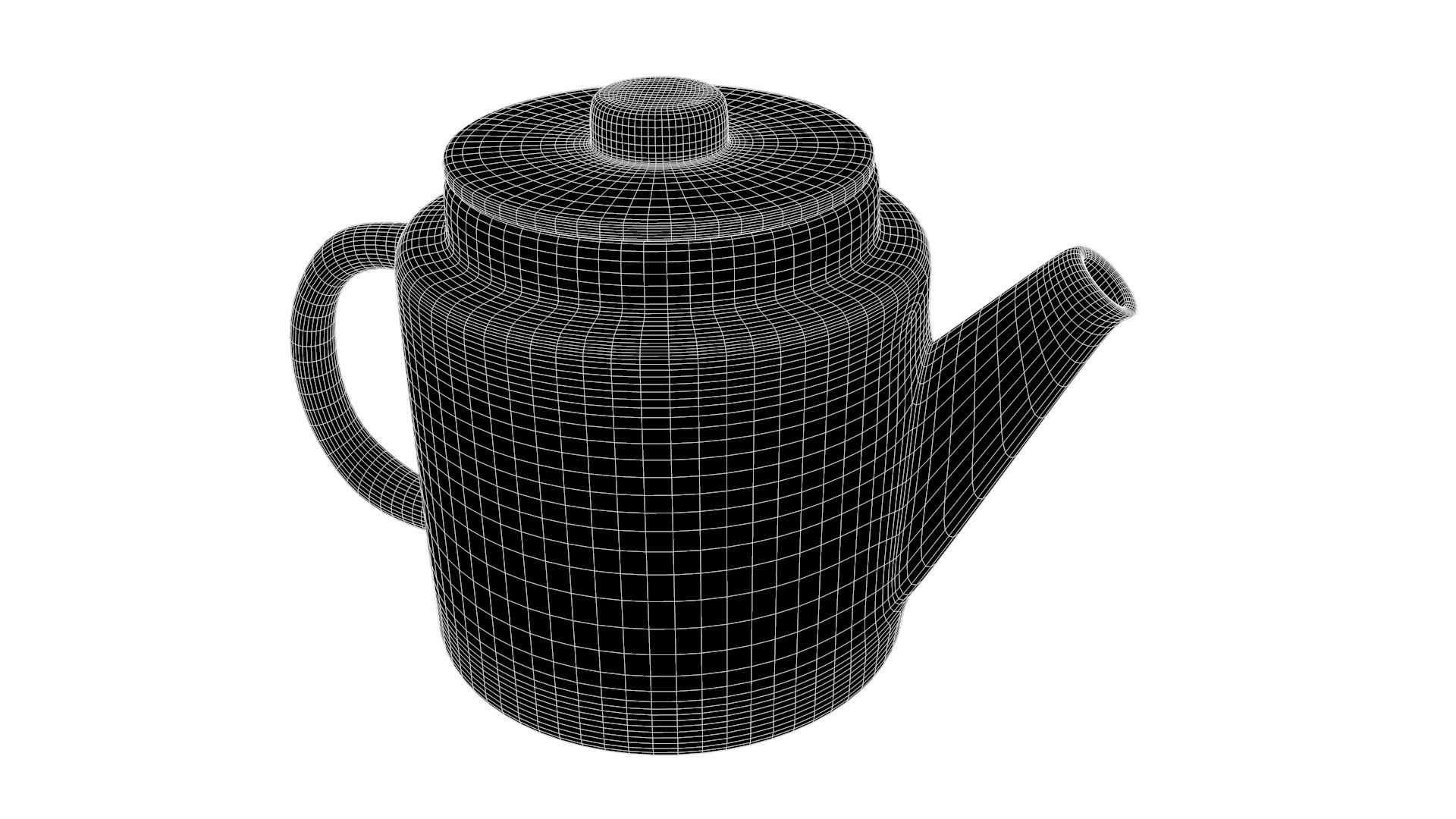 Ceramic White Kettle 3D Model - TurboSquid 2132811