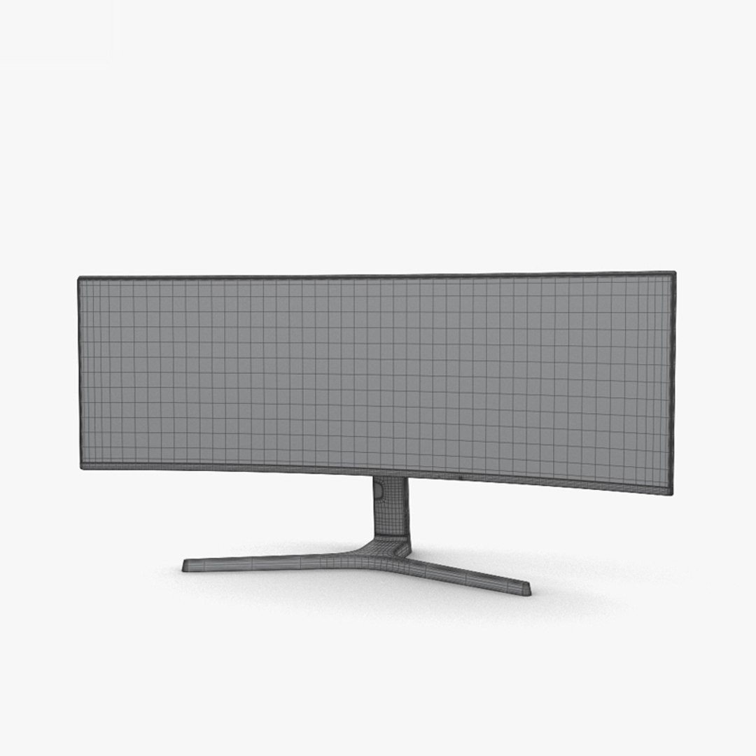 3D Generic Curved Monitor - TurboSquid 1594076