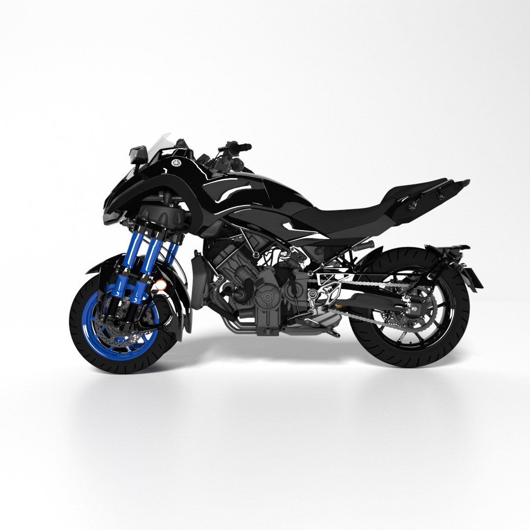 3D Tilting Three-wheeler Motorcycle Yamaha Niken - TurboSquid 2382267